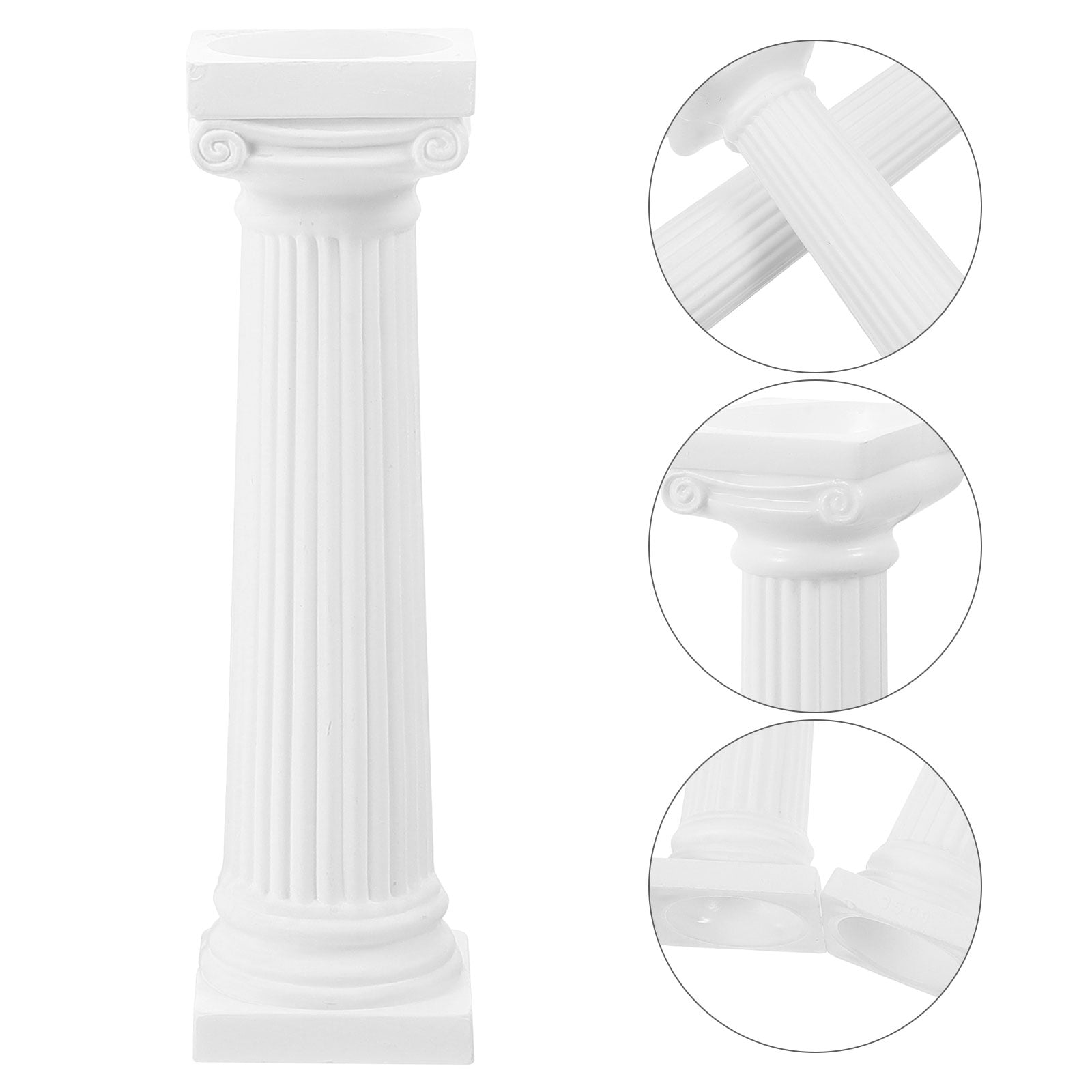 HOMEMAXS 6 Pcs Roman Column Decoration Tall Wedding Antique Home White ...