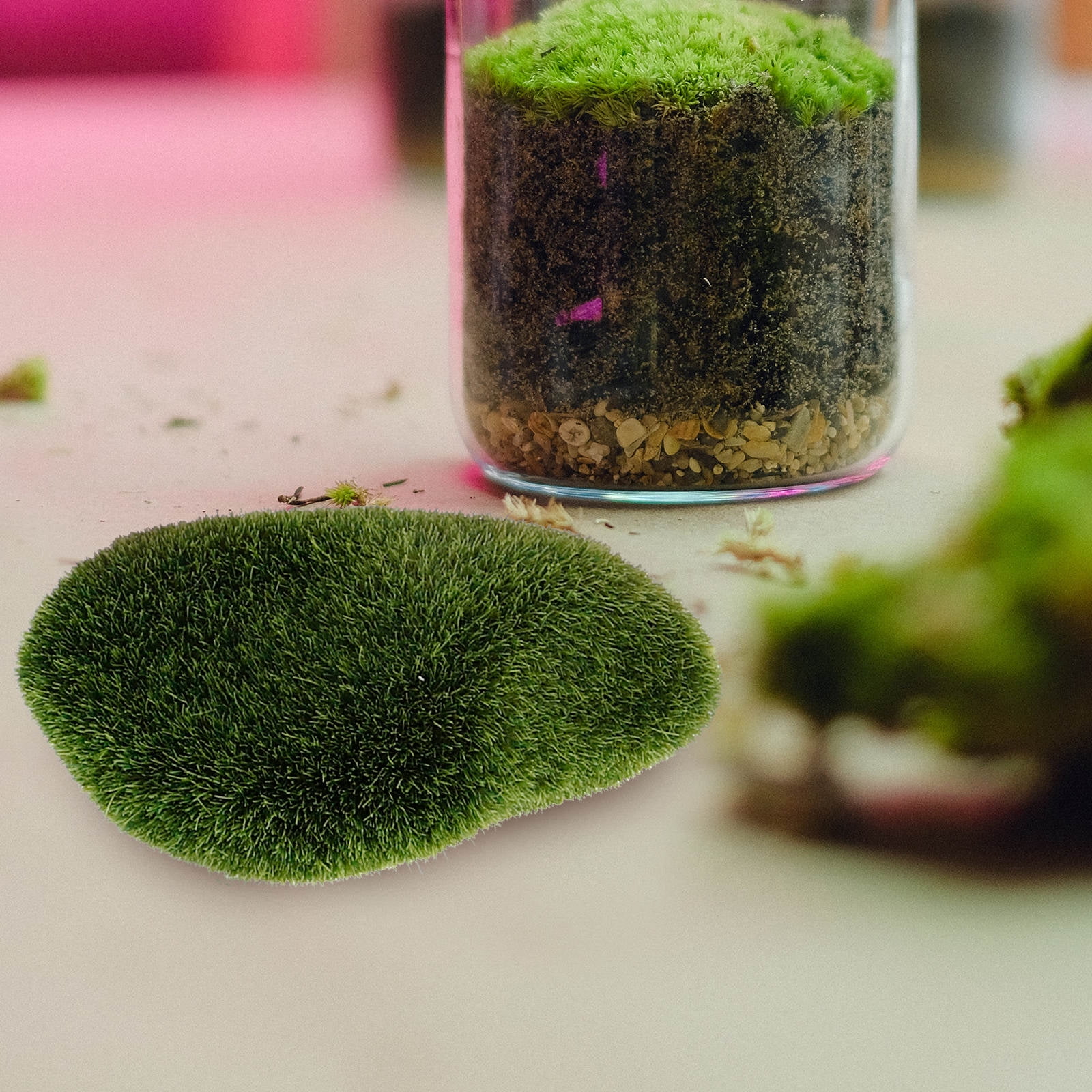 HOMEMAXS 6 Pcs Simulated Rough Stone Pebble Artificial Moss Rock Rocks ...