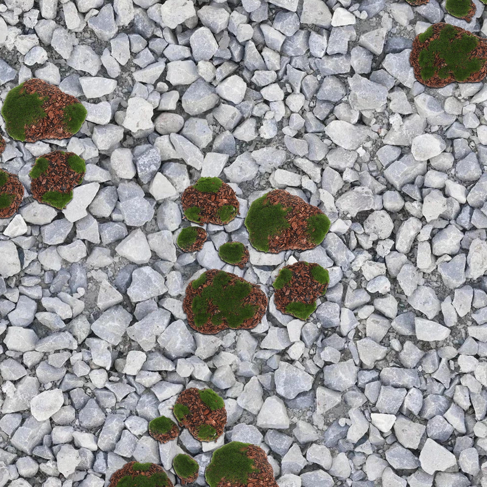 HOMEMAXS 6 Pcs Simulation Moss Stones For Floral Arrangements Lifelike ...