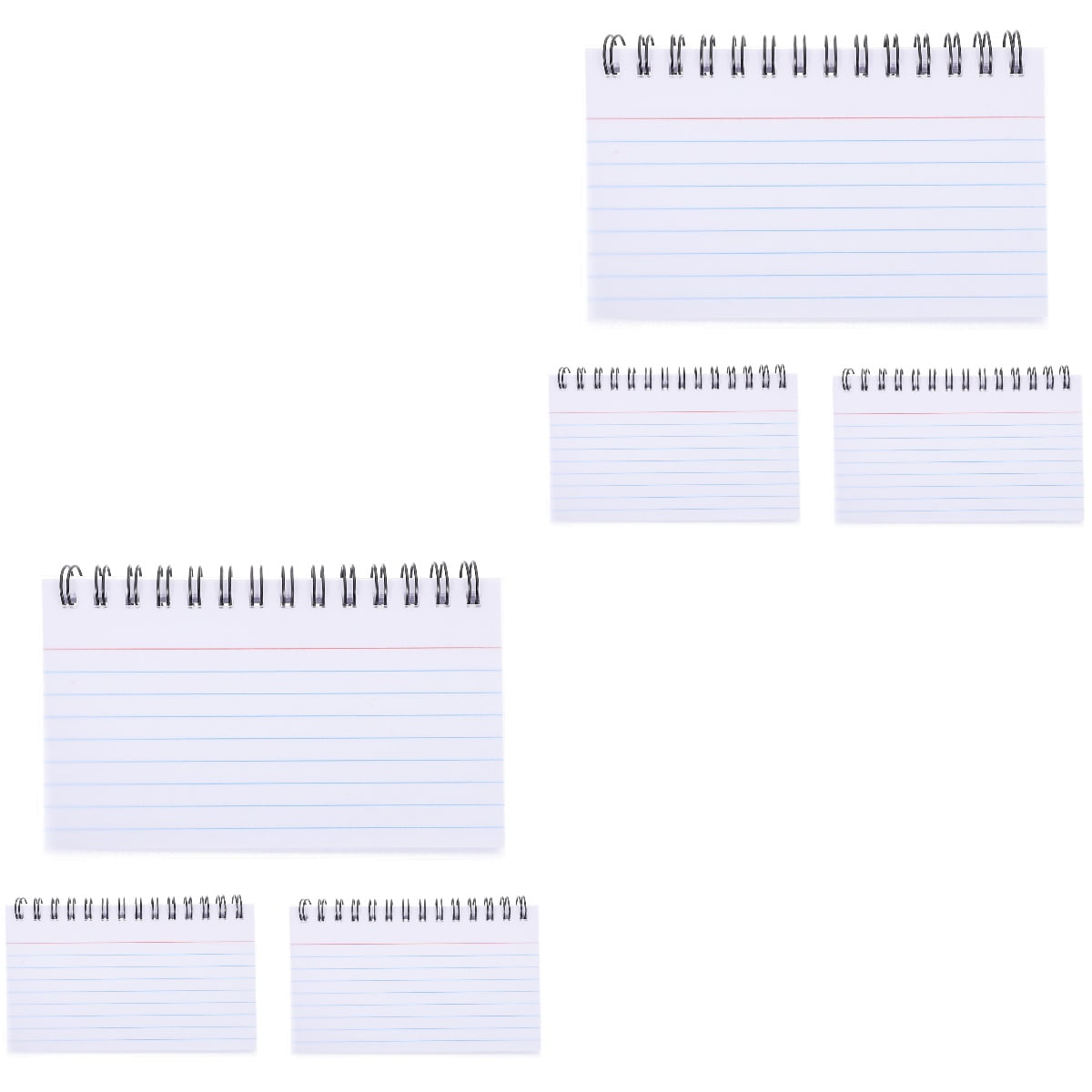HOMEMAXS 6 Pcs Small Notepads Small Index Card with Rings Pocket Note ...