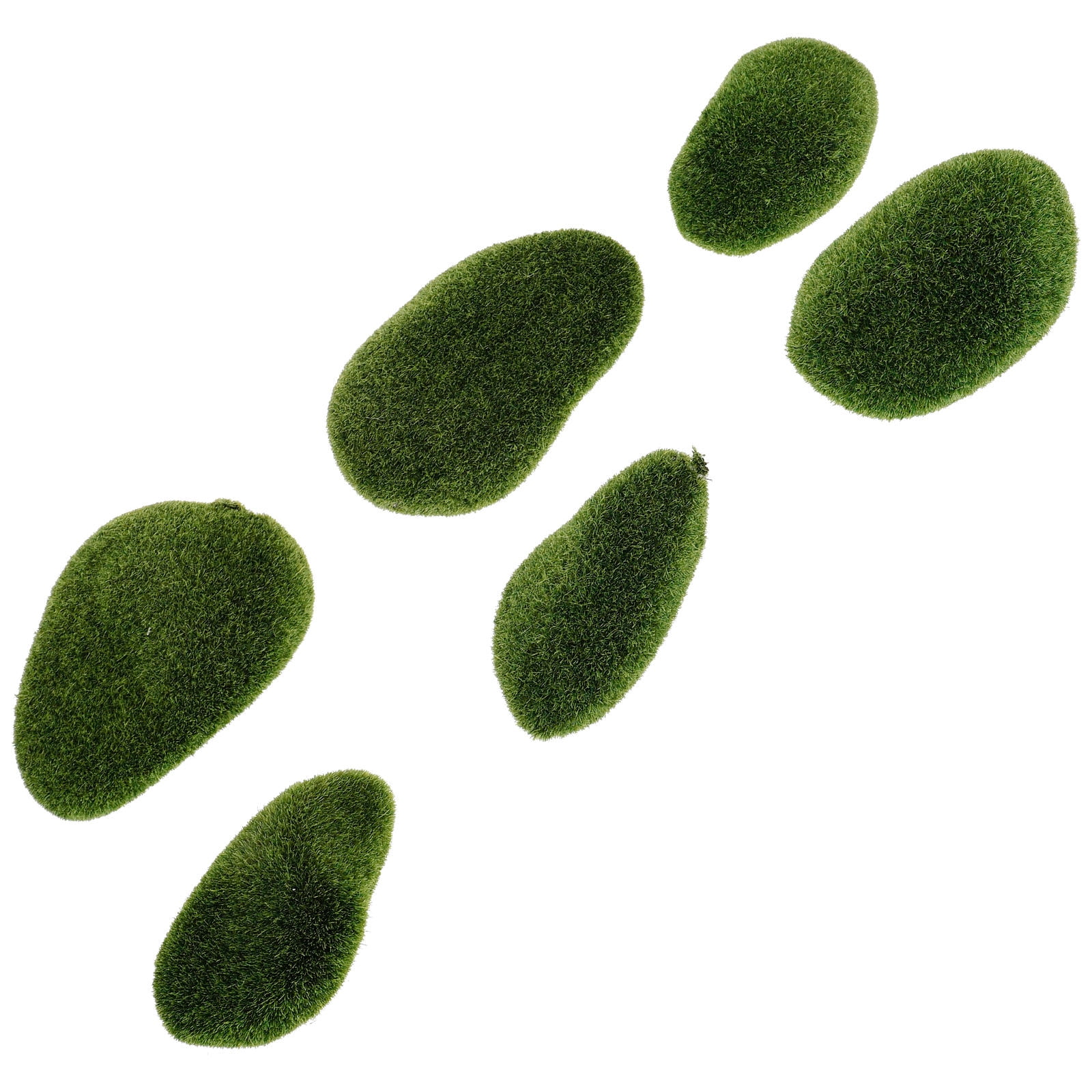 HOMEMAXS 6 Pcs Sprinkle Artificial Moss Rock Simulated Rough Stone ...