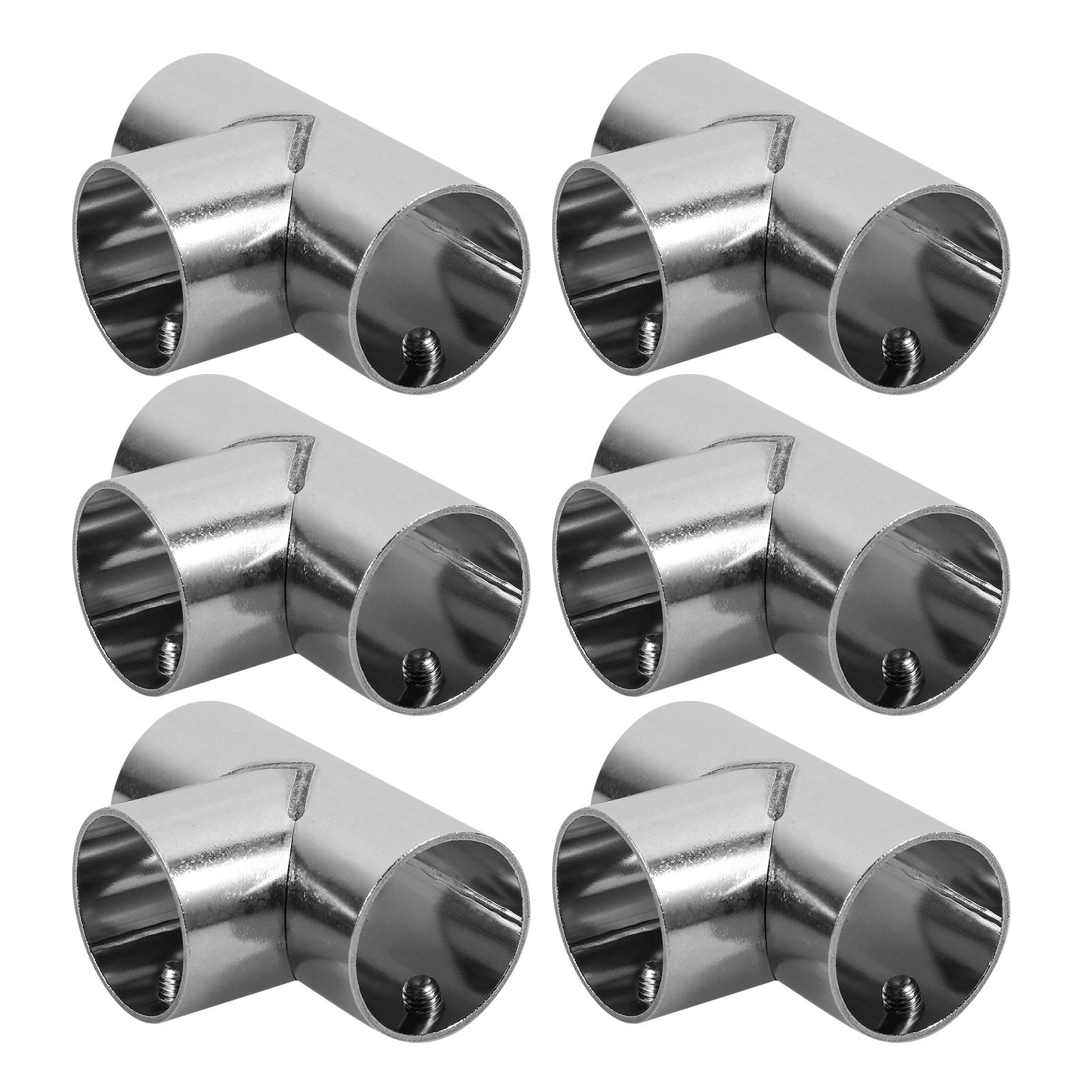 HOMEMAXS 6 Pcs Stainless Steel Pipe Fittings Clamp Hanging Clamps Fence ...
