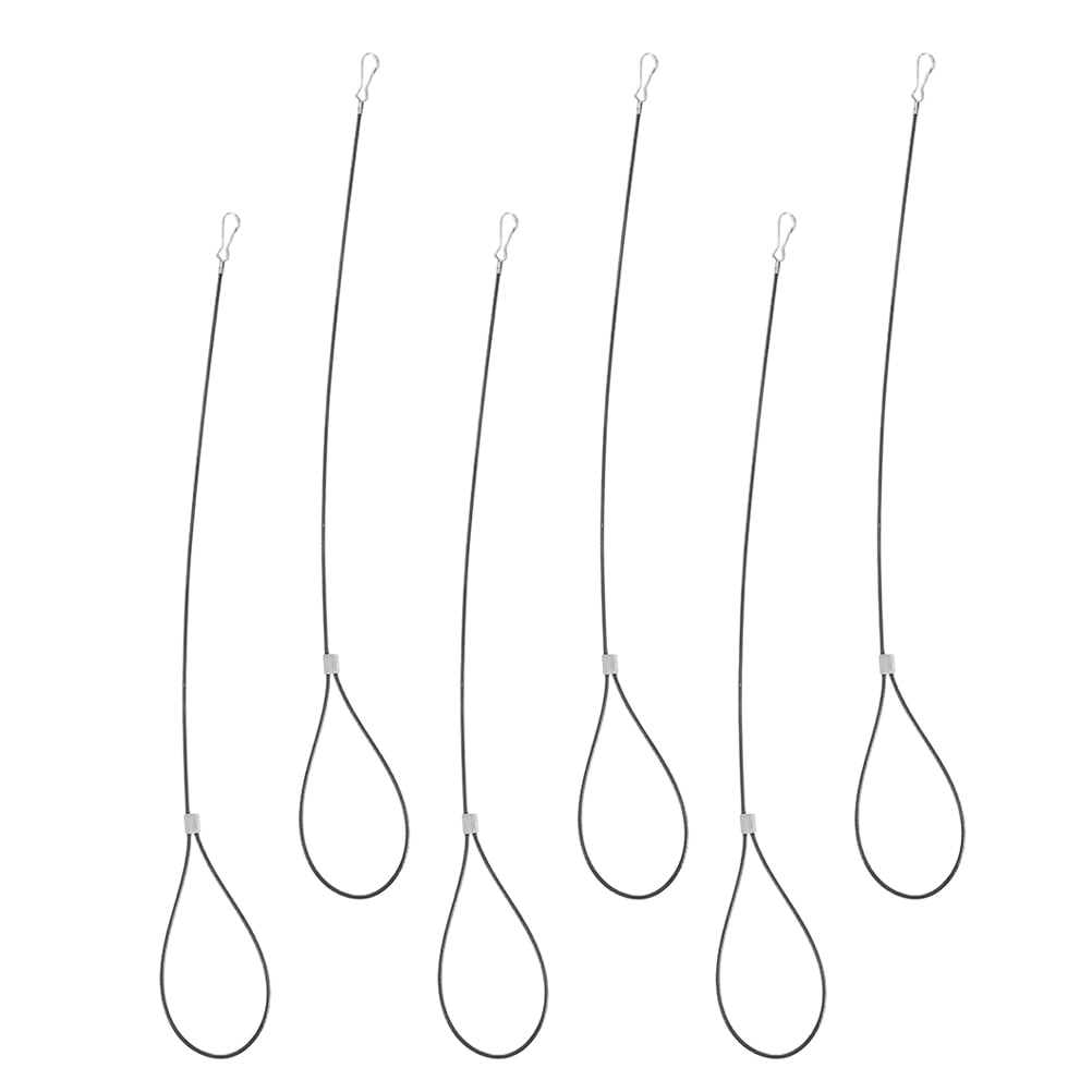 6 Pcs Stainless Steel Pull Cord Adjustable Door Latch Black - Walmart.com