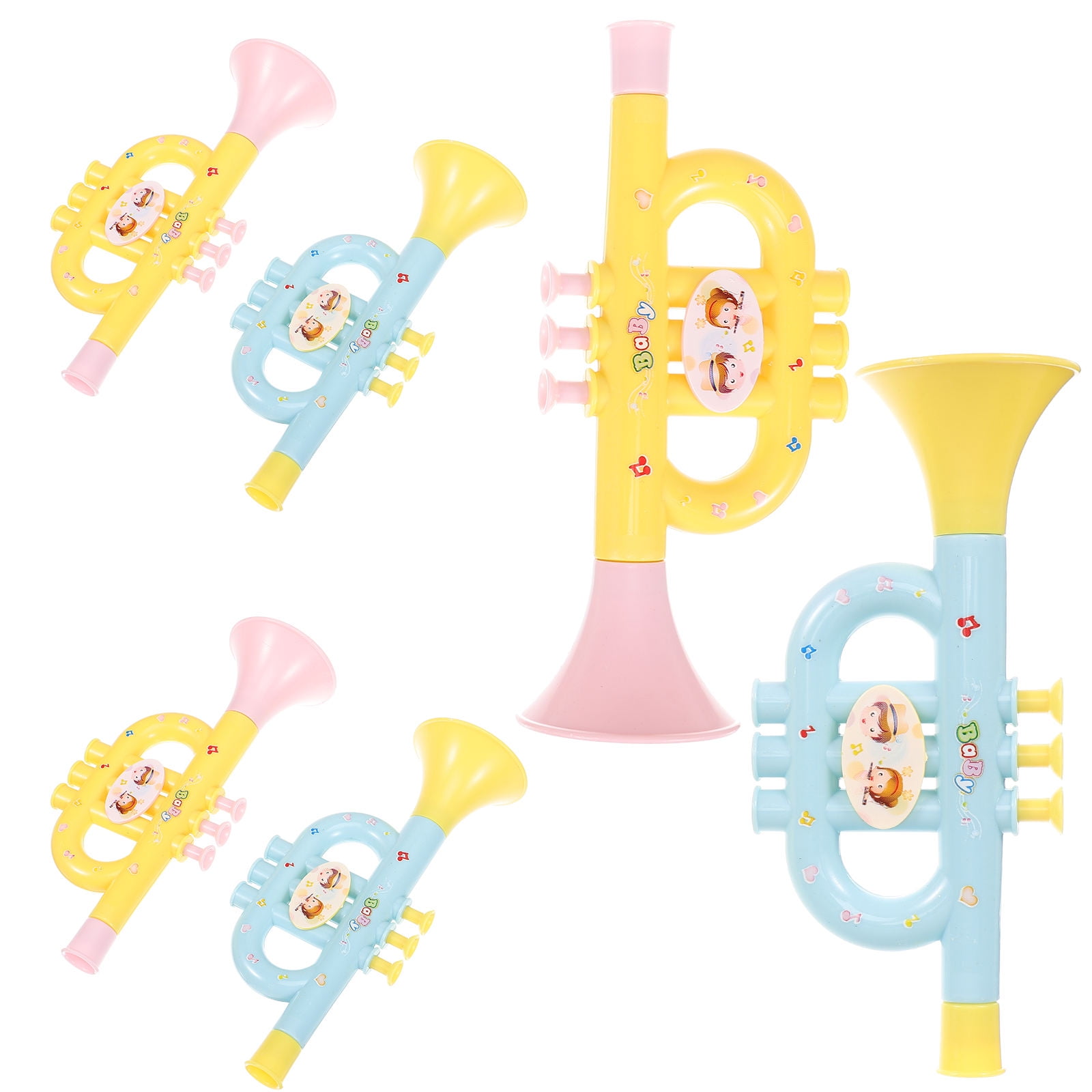 HOMEMAXS 6 Pcs Trumpets Toy Instrument for Young Kids Child - Walmart.com