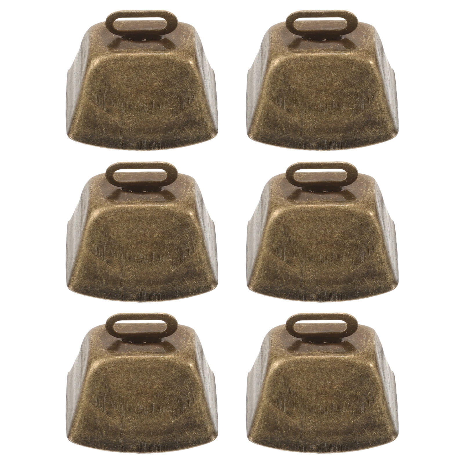 HOMEMAXS 6 Pcs Vintage Cowbell Christmas Decoration Bells Cattle Mini ...