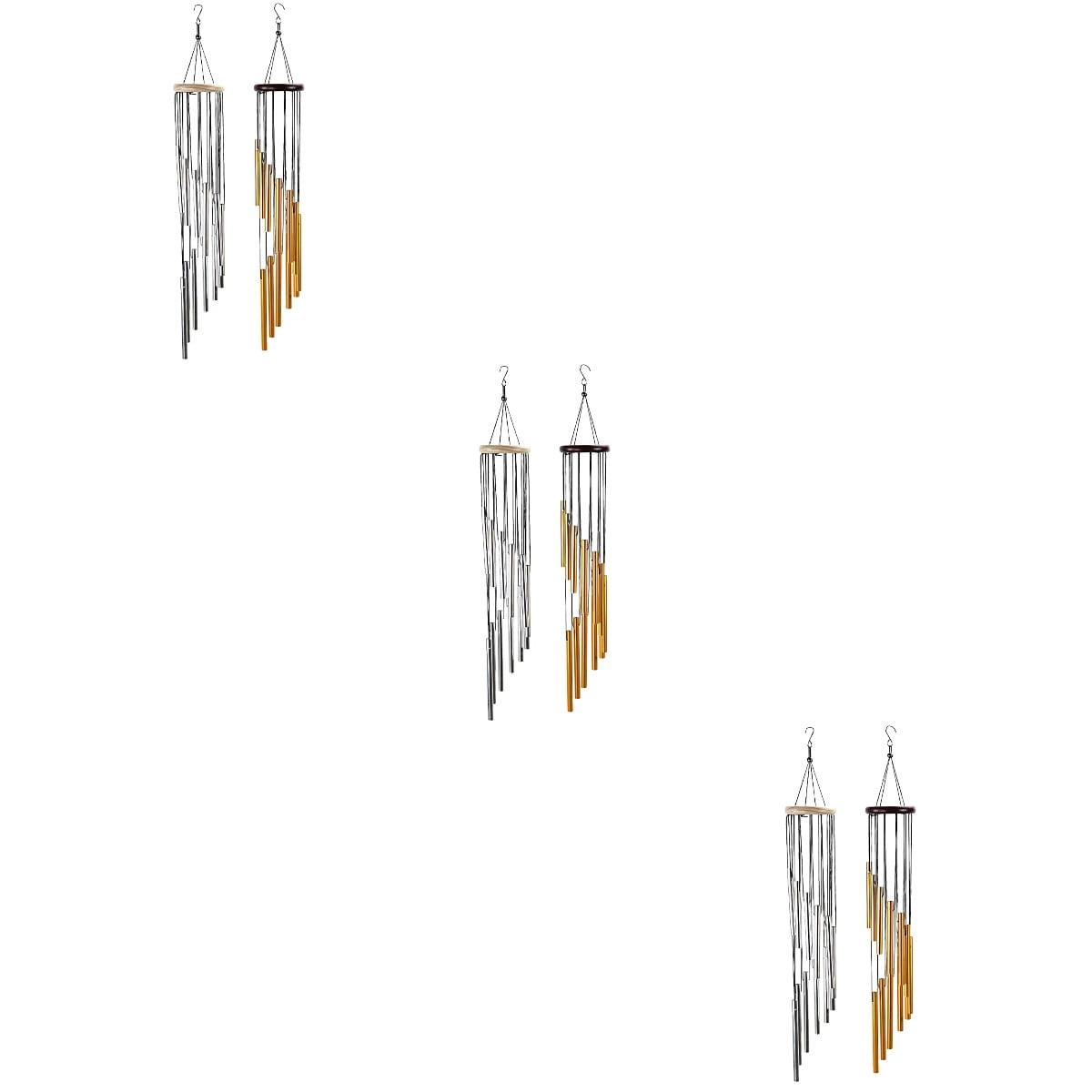 HOMEMAXS 6 Pcs Wind Chime Household Hanging Wind Bell Living Room Wind ...
