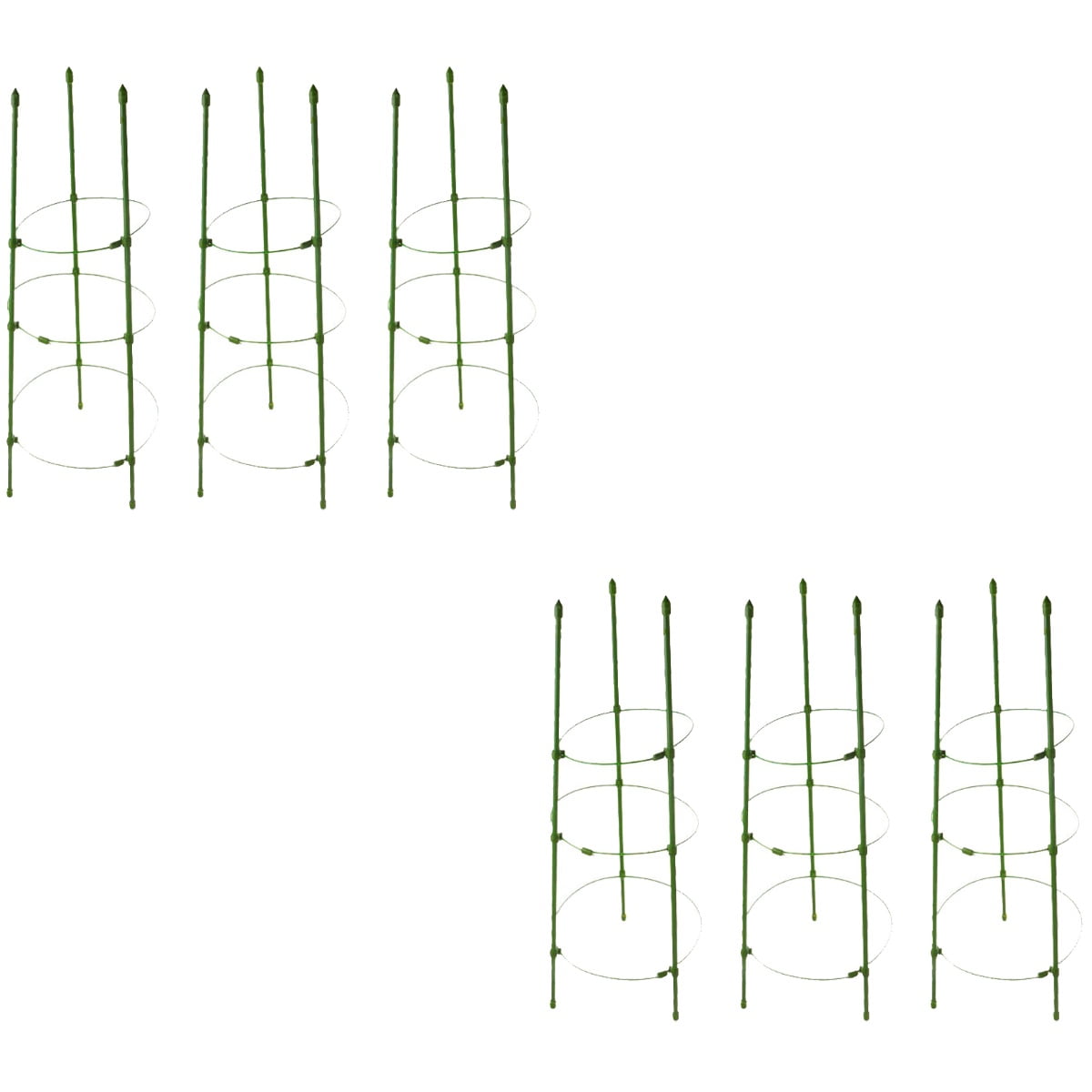HOMEMAXS 6 Sets Garden Trellis Climbing Plants Support Cage Stand for ...