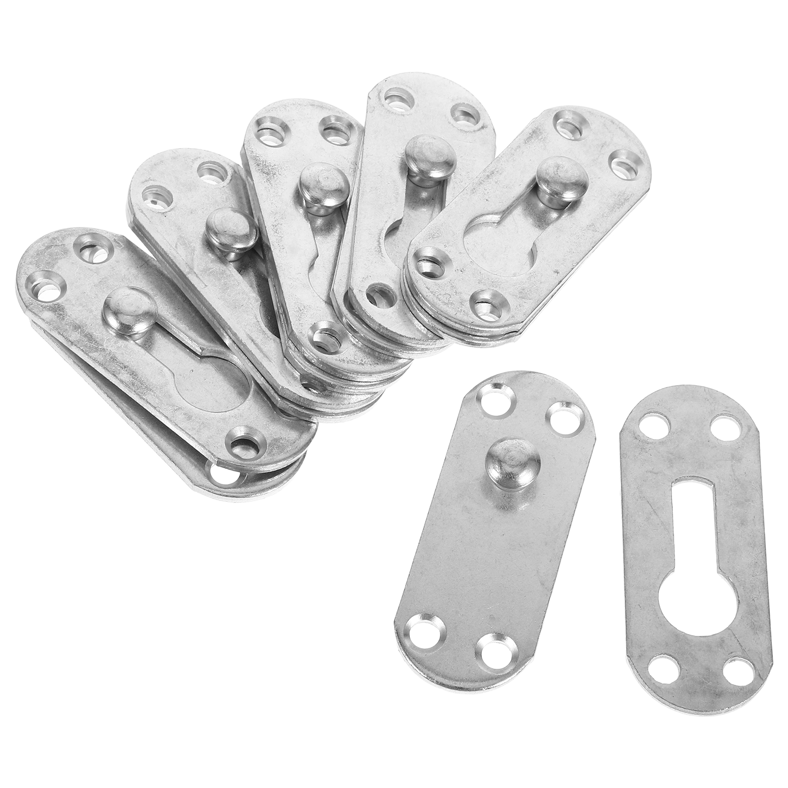HOMEMAXS 6 Sets Wood Bed Rail Fastener Frame Bracket for Headboard ...