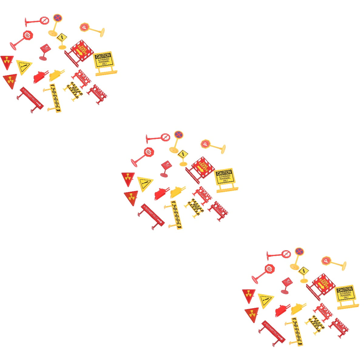 6 Sets Miniature Street Road Signs Playset Traffic Signs Playset Mini ...