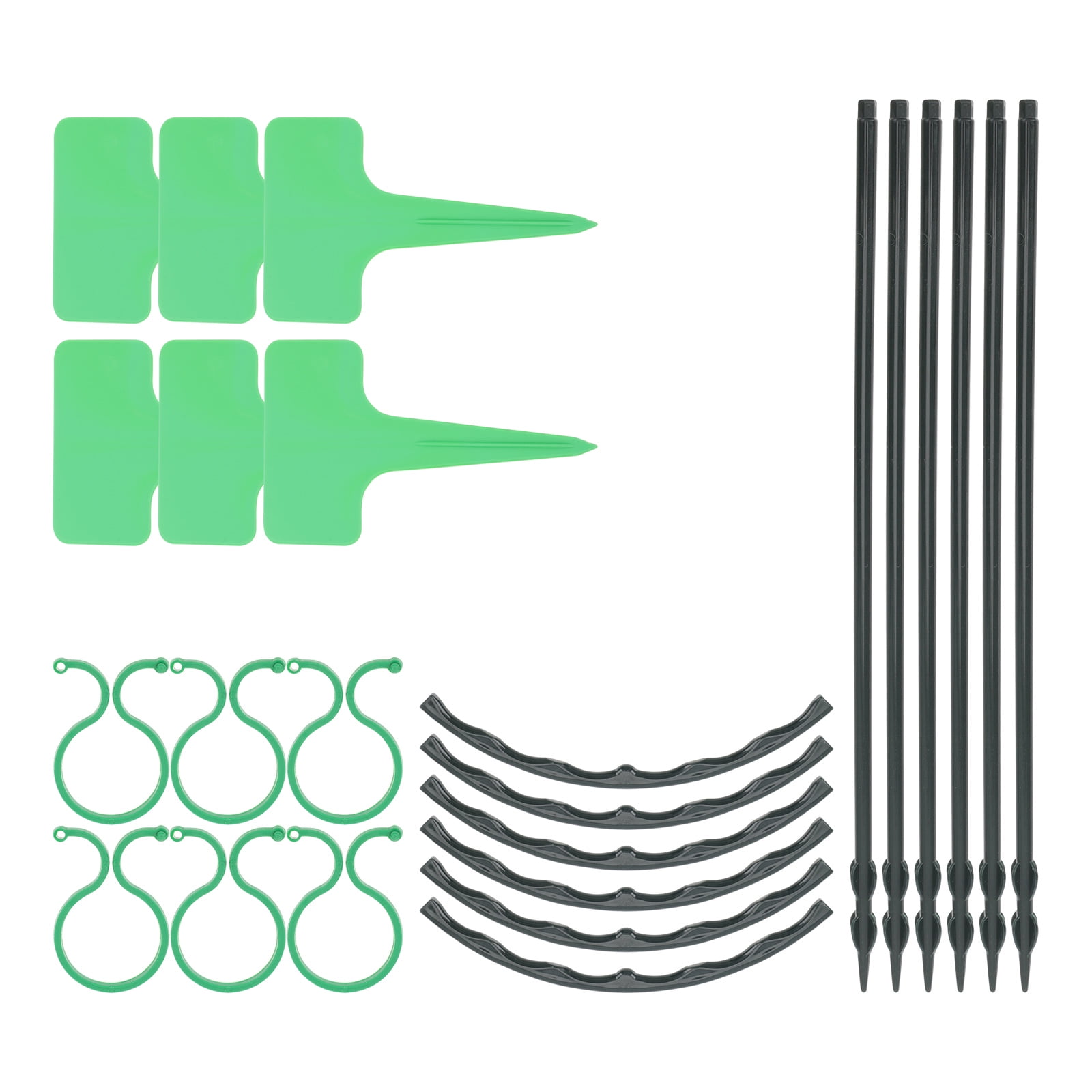 HOMEMAXS 6 Sets Nursery Plant Tags Netting Support Frame Climbing ...