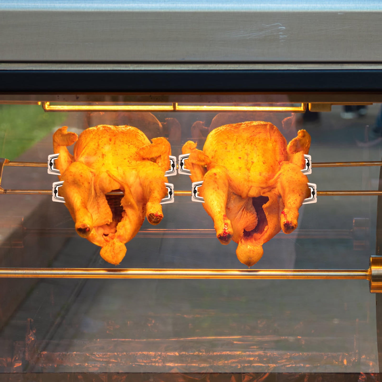 HOMEMAXS 6 Sets of Kitchen Rotating Chicken Forks Oven Roast Chicken ...