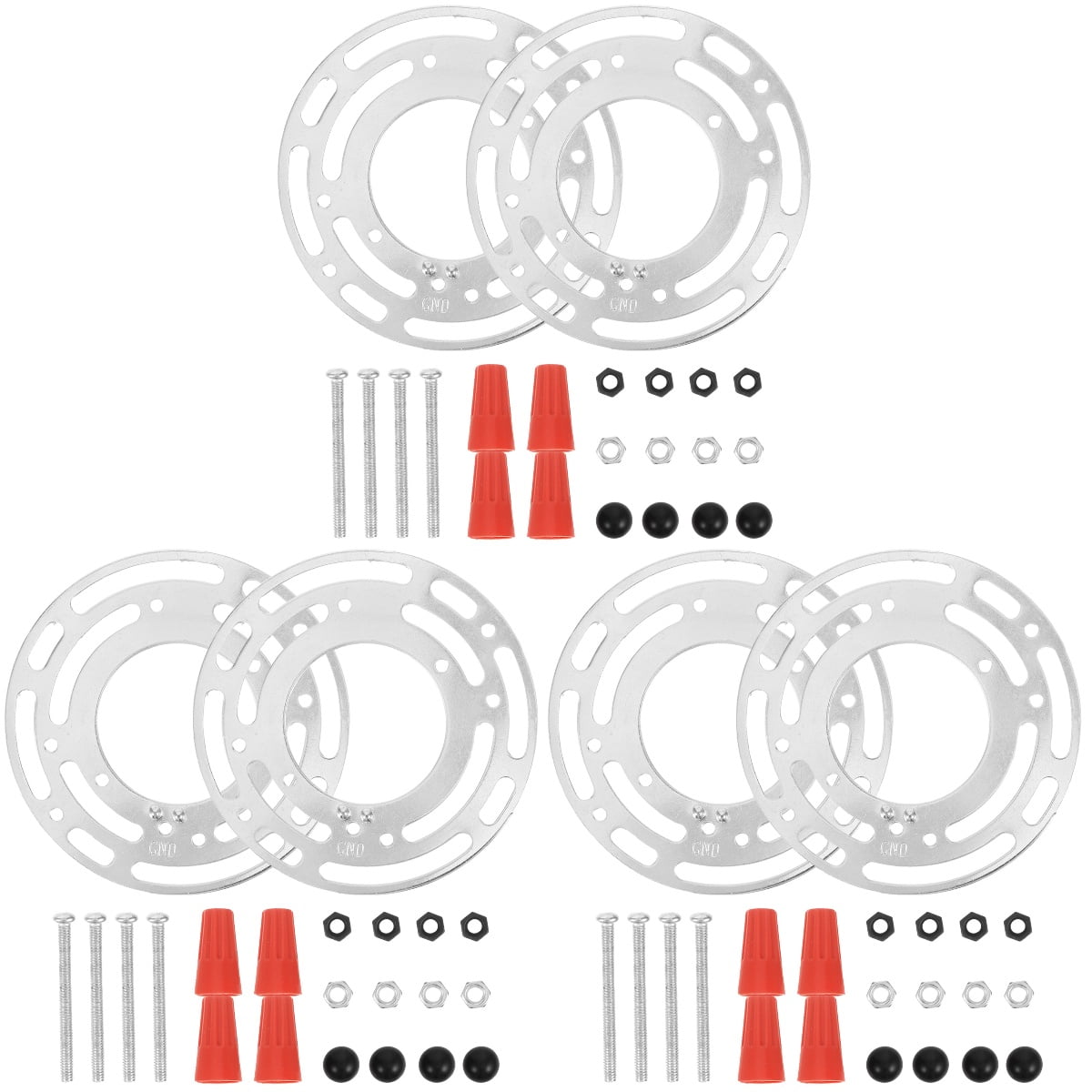 HOMEMAXS 6 Sets of Universal Light Fixture Mounting Bracket Steel ...