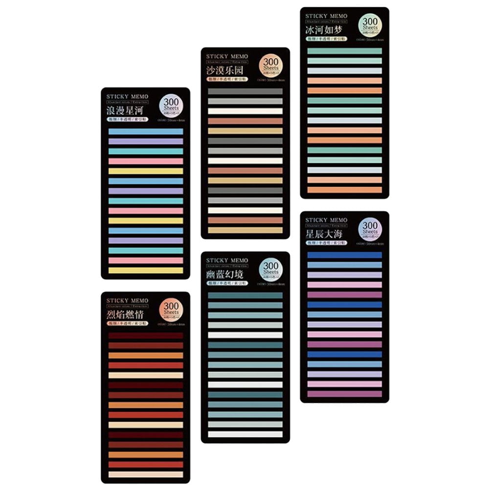 HOMEMAXS 6 Sets to Do Pad Colorful Page Marker Stickers - Walmart.com