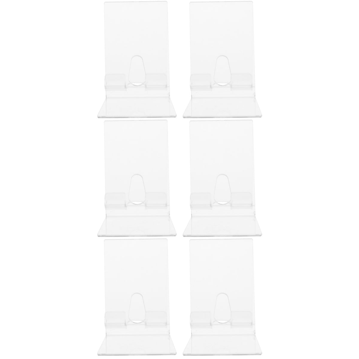 HOMEMAXS 6 pcs Acrylic Cell Phone Stand Transparent Display Holder ...
