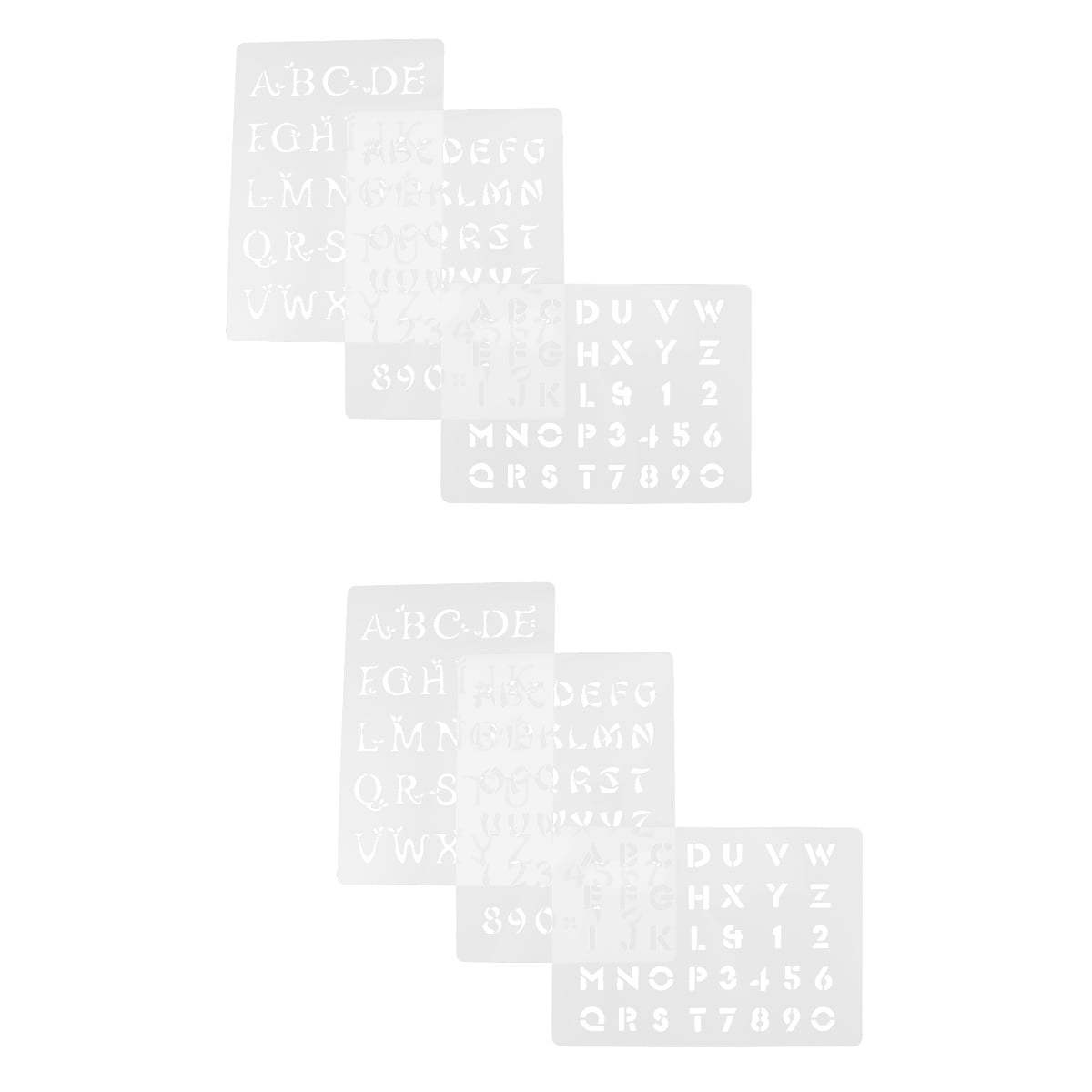 HOMEMAXS 6 pcs Alphabet Letter Stencils Painting Letter Stencil ...