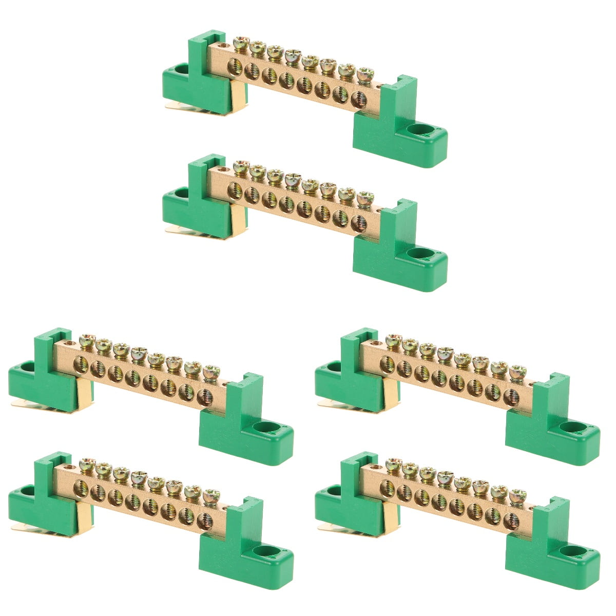 HOMEMAXS 6 pcs Copper Ground Bars Grounding Busbar Bar Grounding Block ...