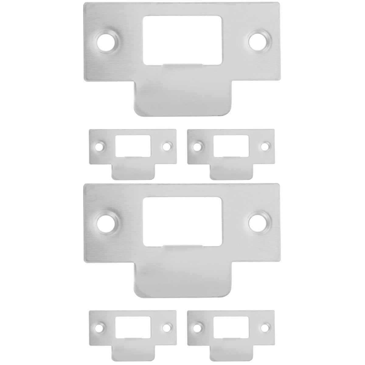 6 pcs Door Safety Strike Plates Stainless Steel Door Reinforcement ...