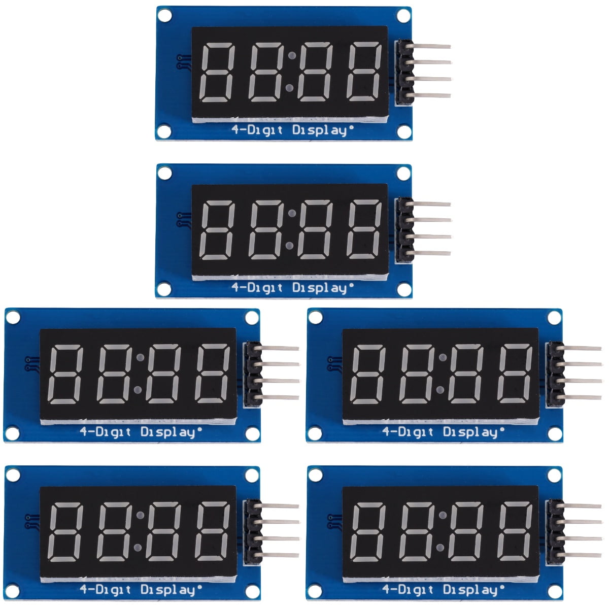 HOMEMAXS 6 pcs Drive Chip Tube Clock Display Red Common Anode 4- Tube ...