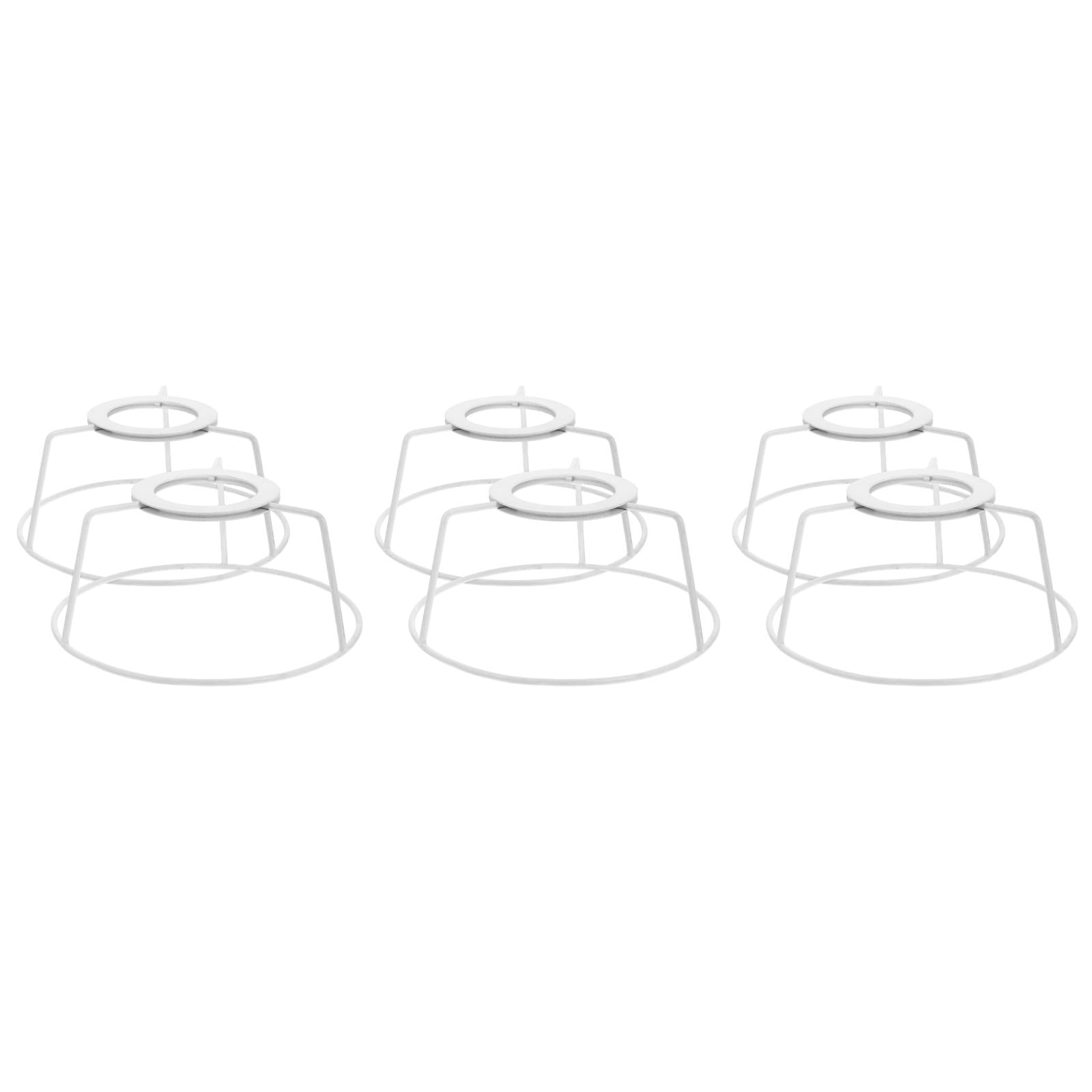 HOMEMAXS 6 pcs E27 Lamp Shade Frame Diy Lampshade Supplies Wire Lamp ...