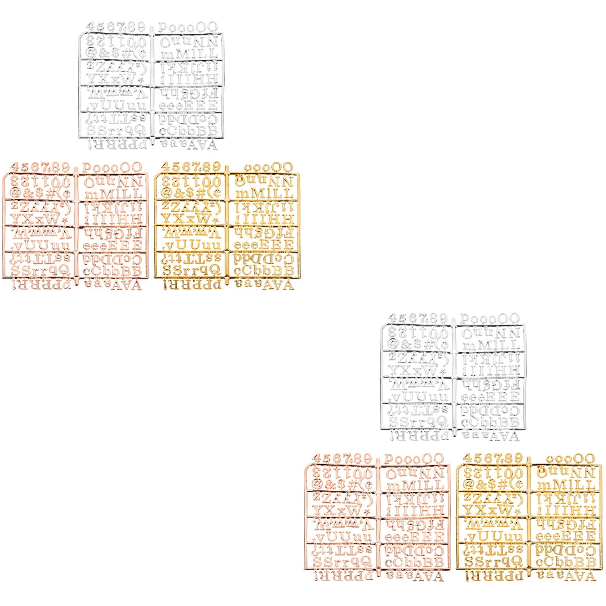 HOMEMAXS 6 pcs Felt Letter Board Plastic Characters Numbers Symbols ...