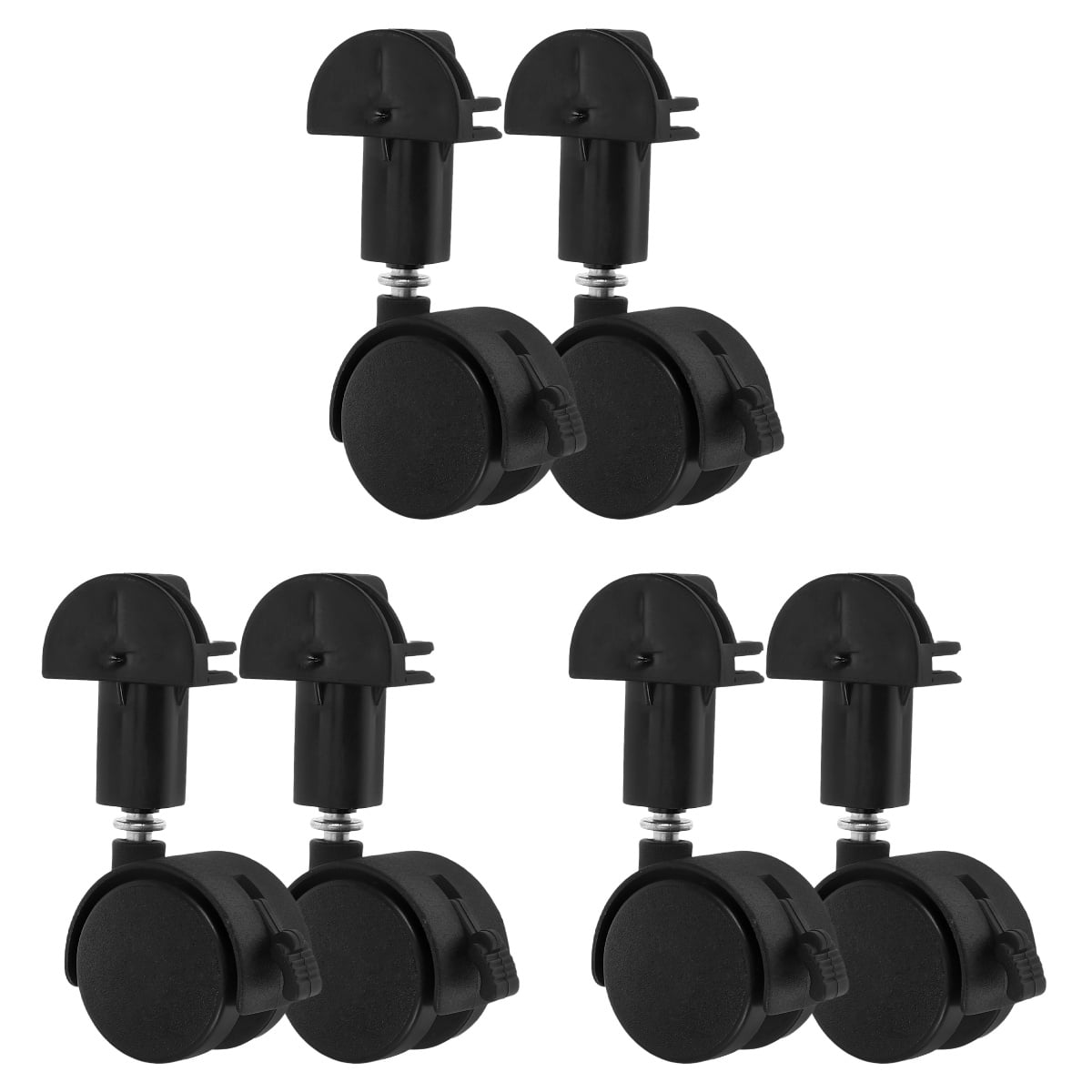 HOMEMAXS 6 pcs Furniture Caster Wheels Rolling Wheels Replacements Cage ...
