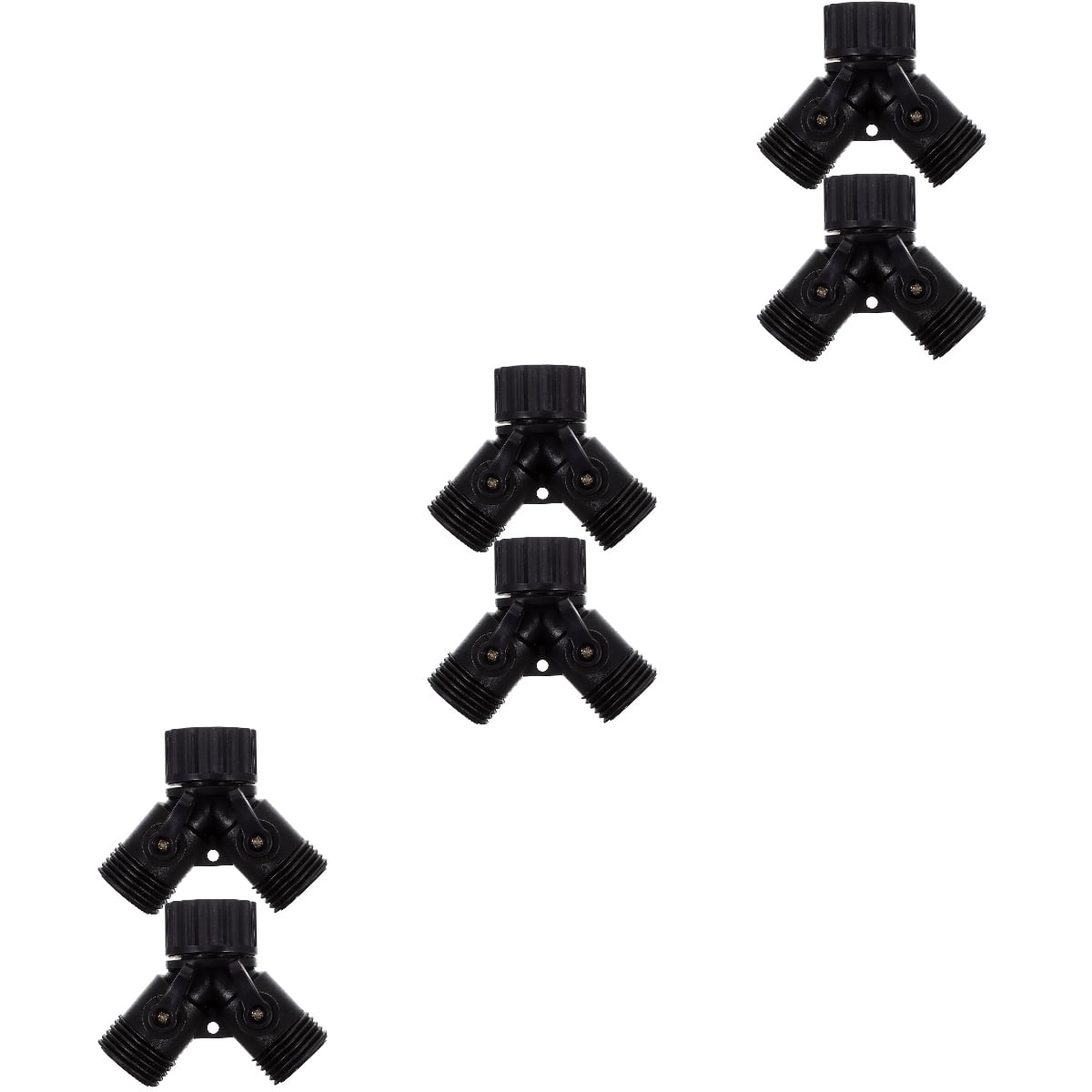 HOMEMAXS 6 pcs Garden Hose Connector Hose Splitter Hose Adapter Y Type ...