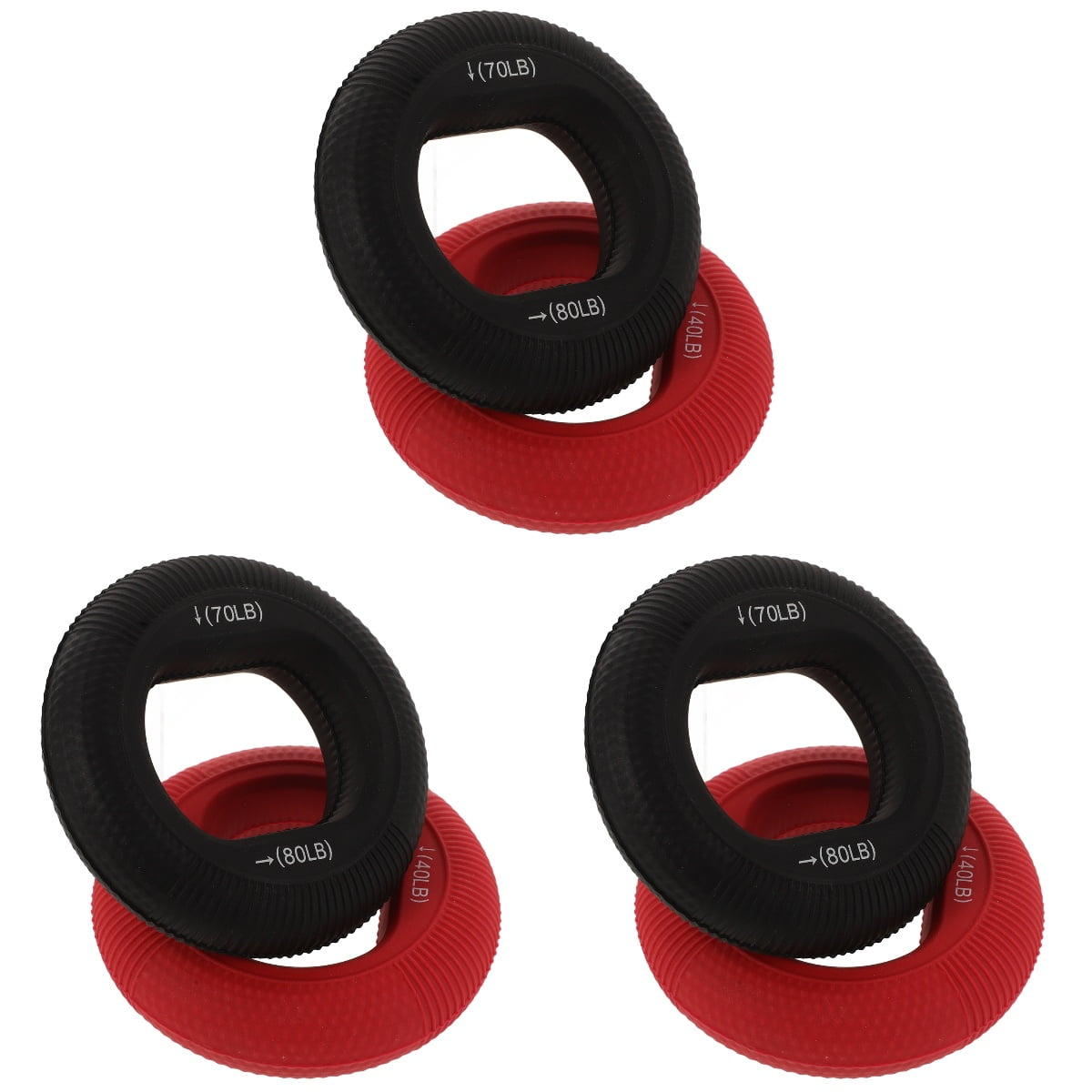 6 pcs Hand Grip Strengthener Ring Hand Grip Training Rings Grip Trainer ...