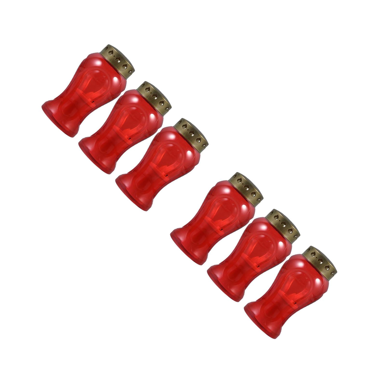 HOMEMAXS 6 pcs Led Graveyard Memorial Candles Cemetery Light Candle ...