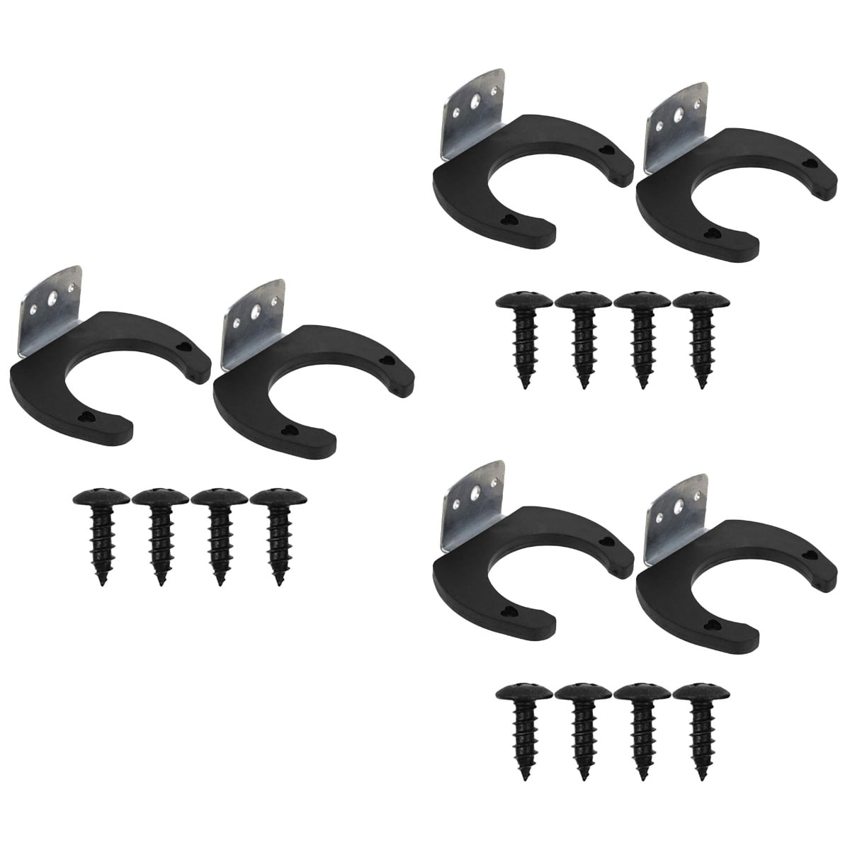 HOMEMAXS 6 pcs Microphone Holders Microphone Wall Hanging Hooks KTV Mic ...