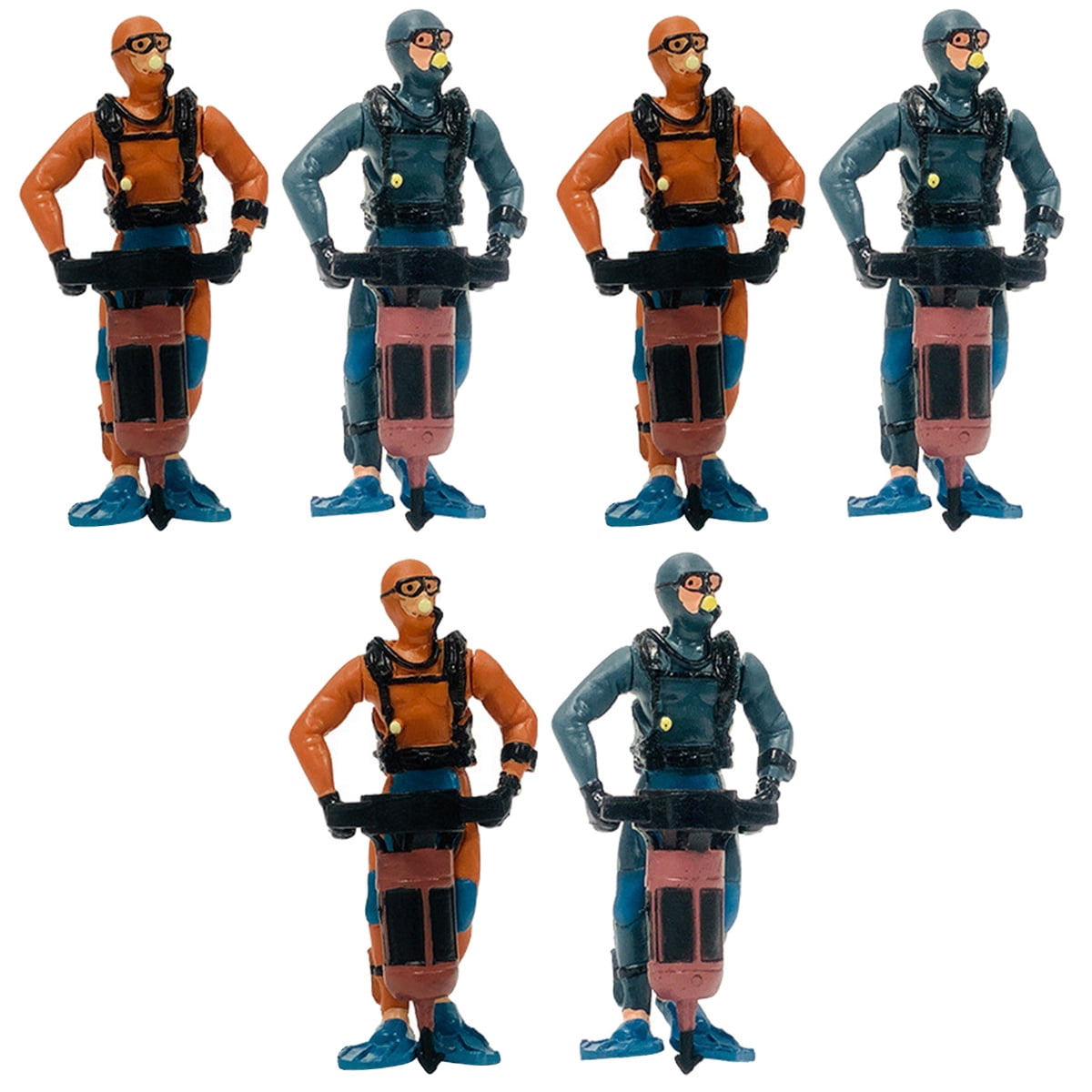 6 pcs Miniature Diver Figurine Tiny Diver Statue Craft Sand Table ...