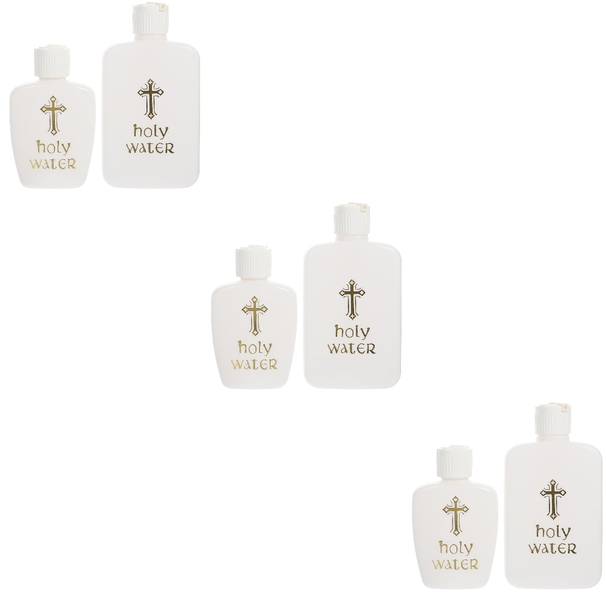 HOMEMAXS 6 pcs Plastic Holy Water Bottle Christian Blessing Water Altar ...