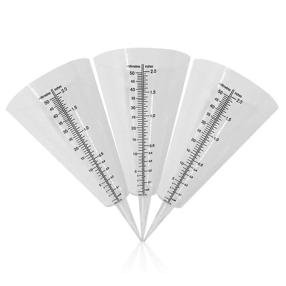 HOMEMAXS 6 pcs Rain Gauge with Scale Transparent Cones Rain Gauges Rain ...