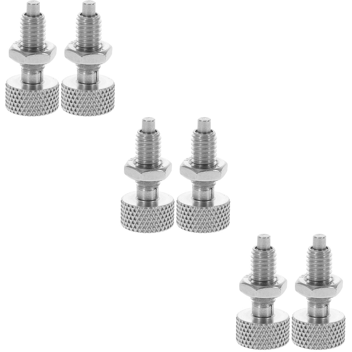 HOMEMAXS 6 pcs Retractable Spring Plunger Stainless Steel Indexing ...