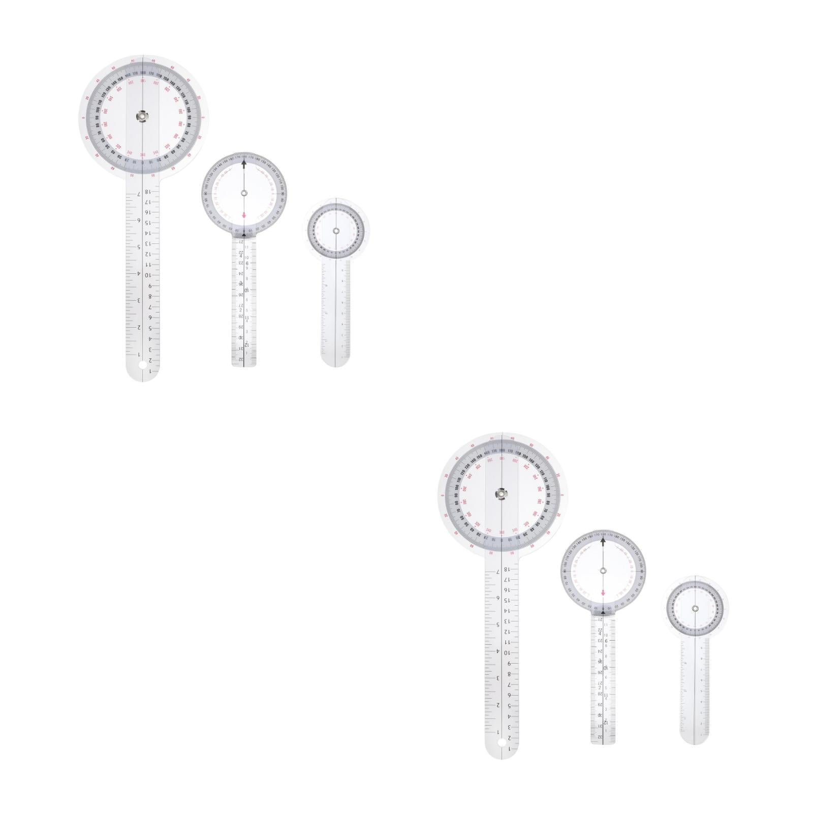 HOMEMAXS 6 pcs Rotary Goniometer Angle Gauge Goniometer Protractor ...