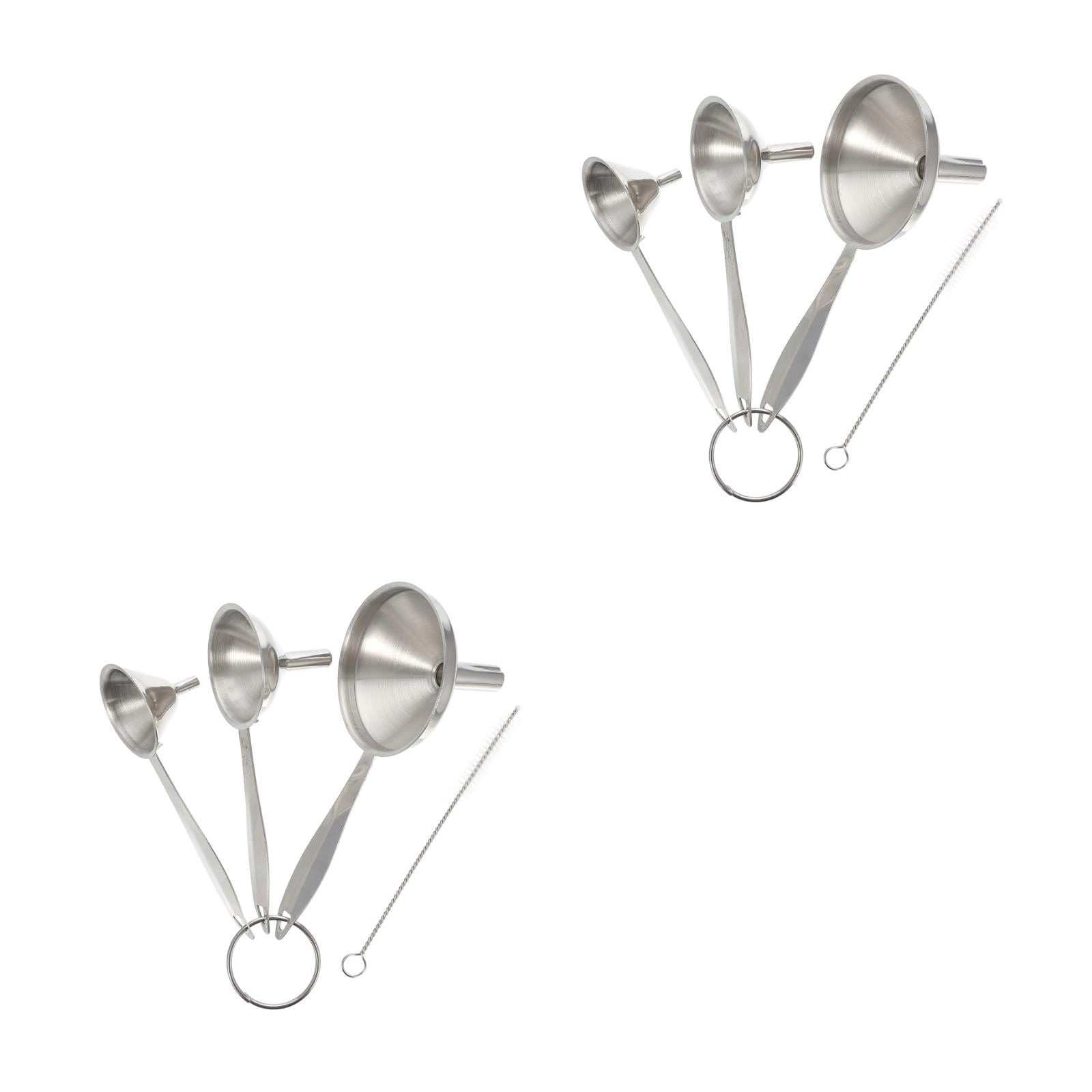 HOMEMAXS 6 pcs Stainless Steel Hopper Funnel Stainless Steel Funnel ...