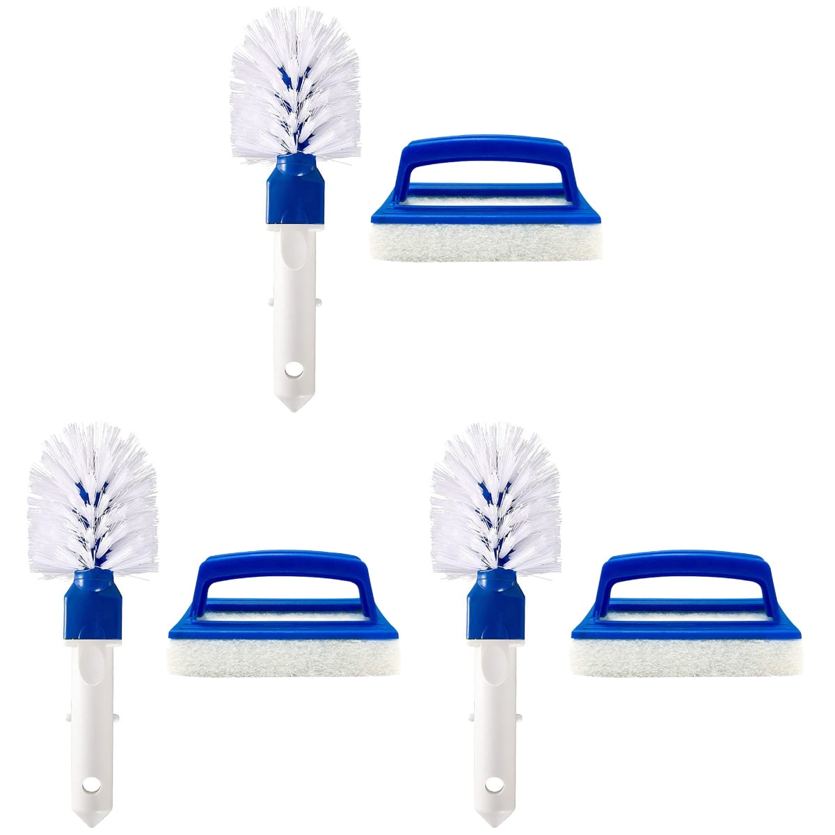 HOMEMAXS 6 pcs Swimming Pool Brush Plastic Swimming Pools Cleaning ...
