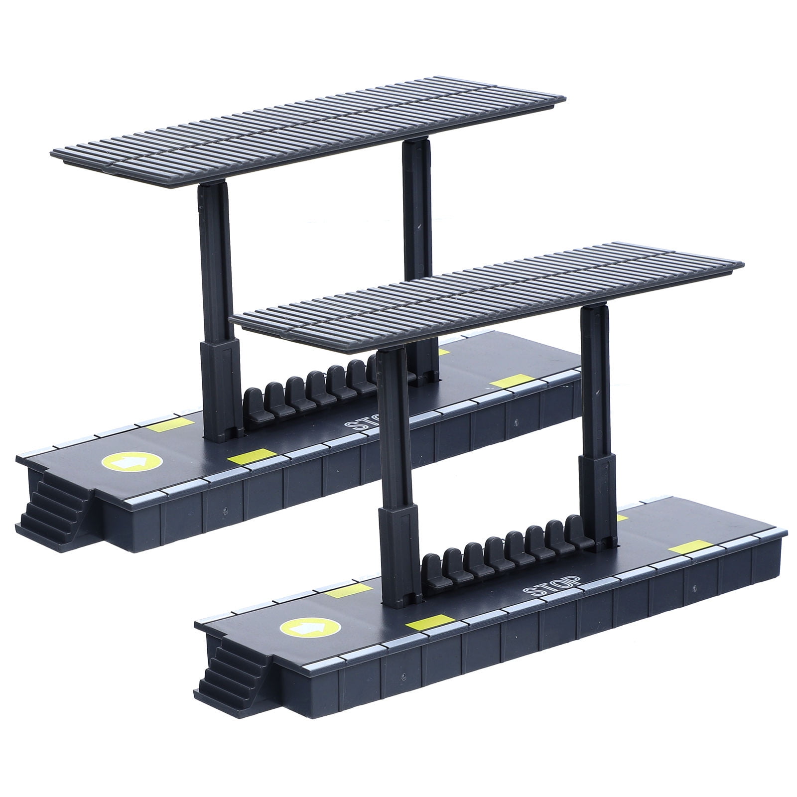 HOMEMAXS 6 pcs Toy Train Platform Simulation Platform Model Train ...