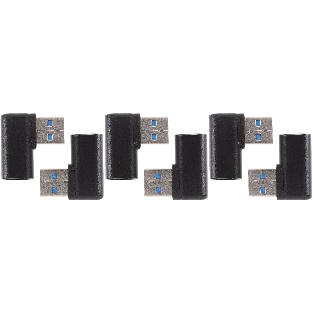 HOMEMAXS 6 pcs USB Adapter Angled USB 3.0 Adapter Male USB To Female ...