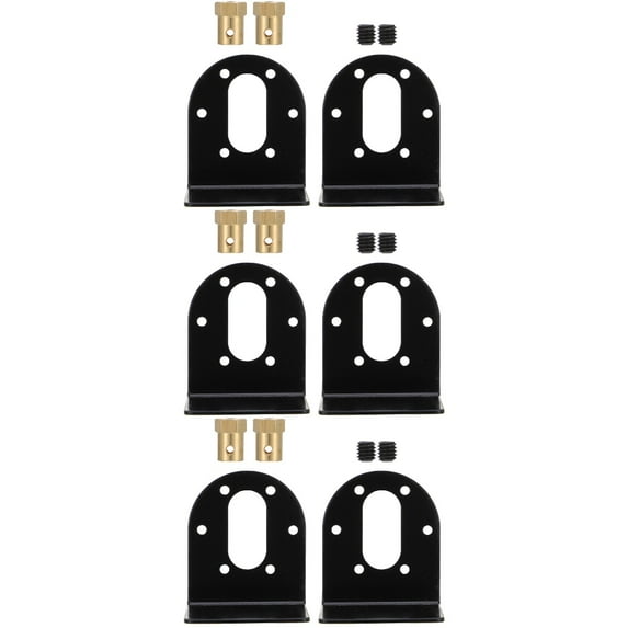 HOMEMAXS 6 pcs Useful 37mm Diameter DC Gear Motors Mounting Bracket for ...