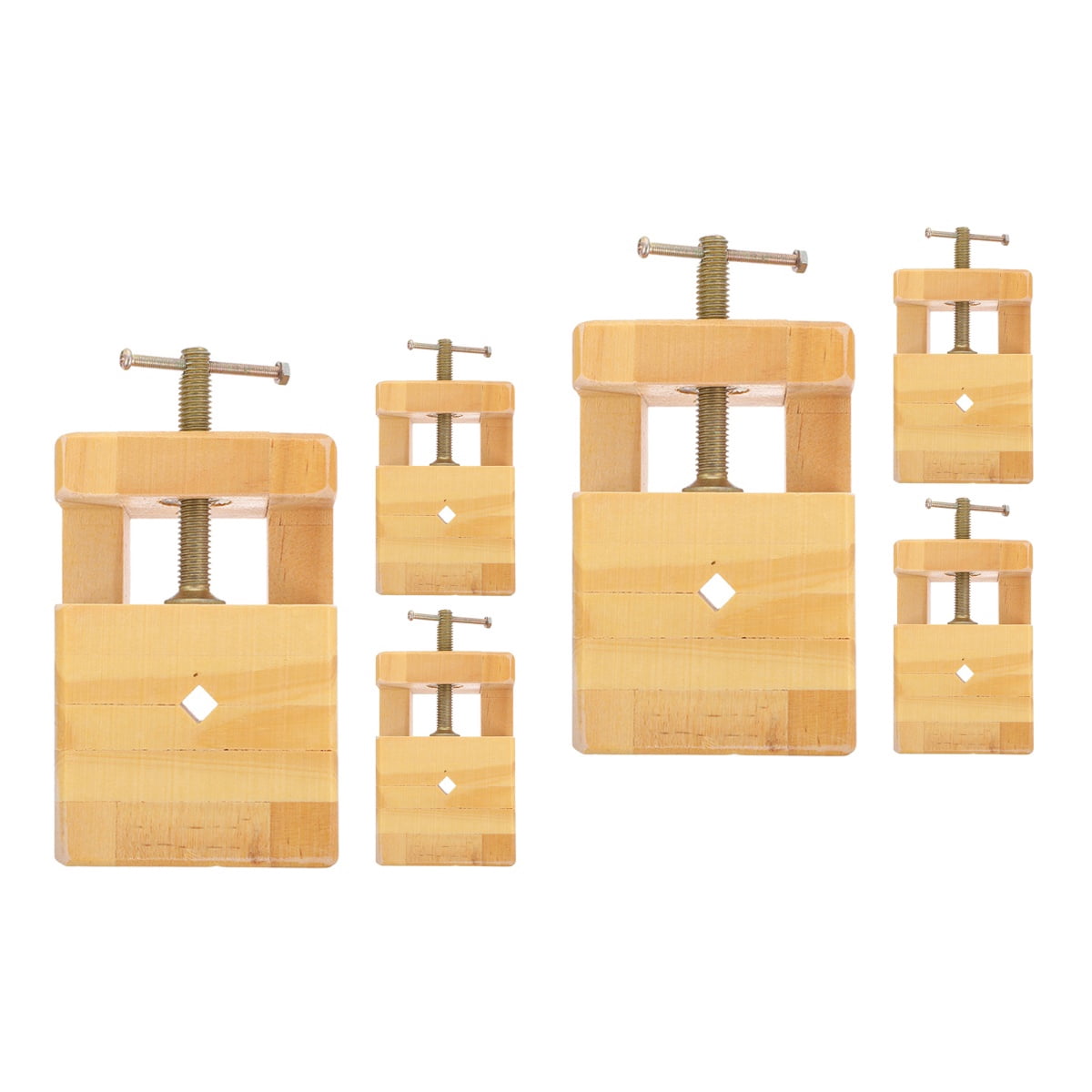 HOMEMAXS 6 pcs Wooden Carving Clamp Table Wood Working Clamp ...