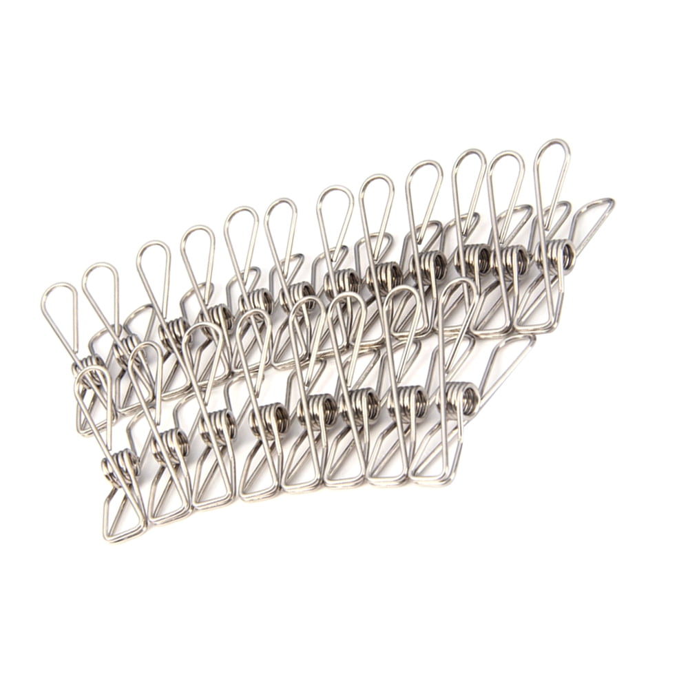 HOMEMAXS 60 PCS Clothes Pegs for Washing Line Pant Hangers Durable Wire ...