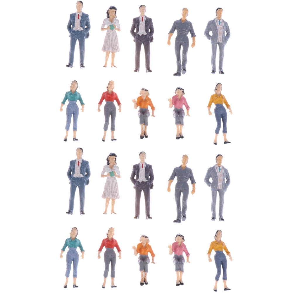 HOMEMAXS 60 PCS People Scale Figurines Miniature Scale Figures ...