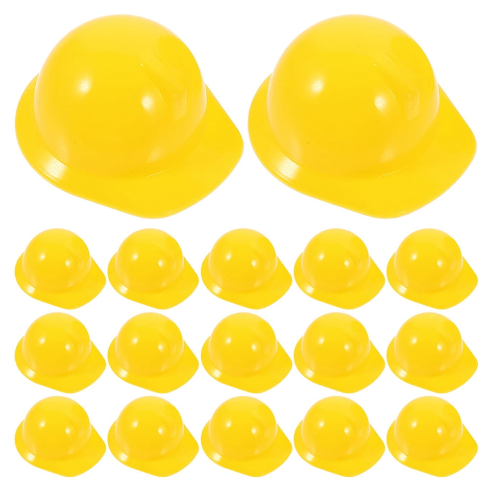 60 Pcs Chicken Safety Helmets Construction Mini Hat Child Yellow ...