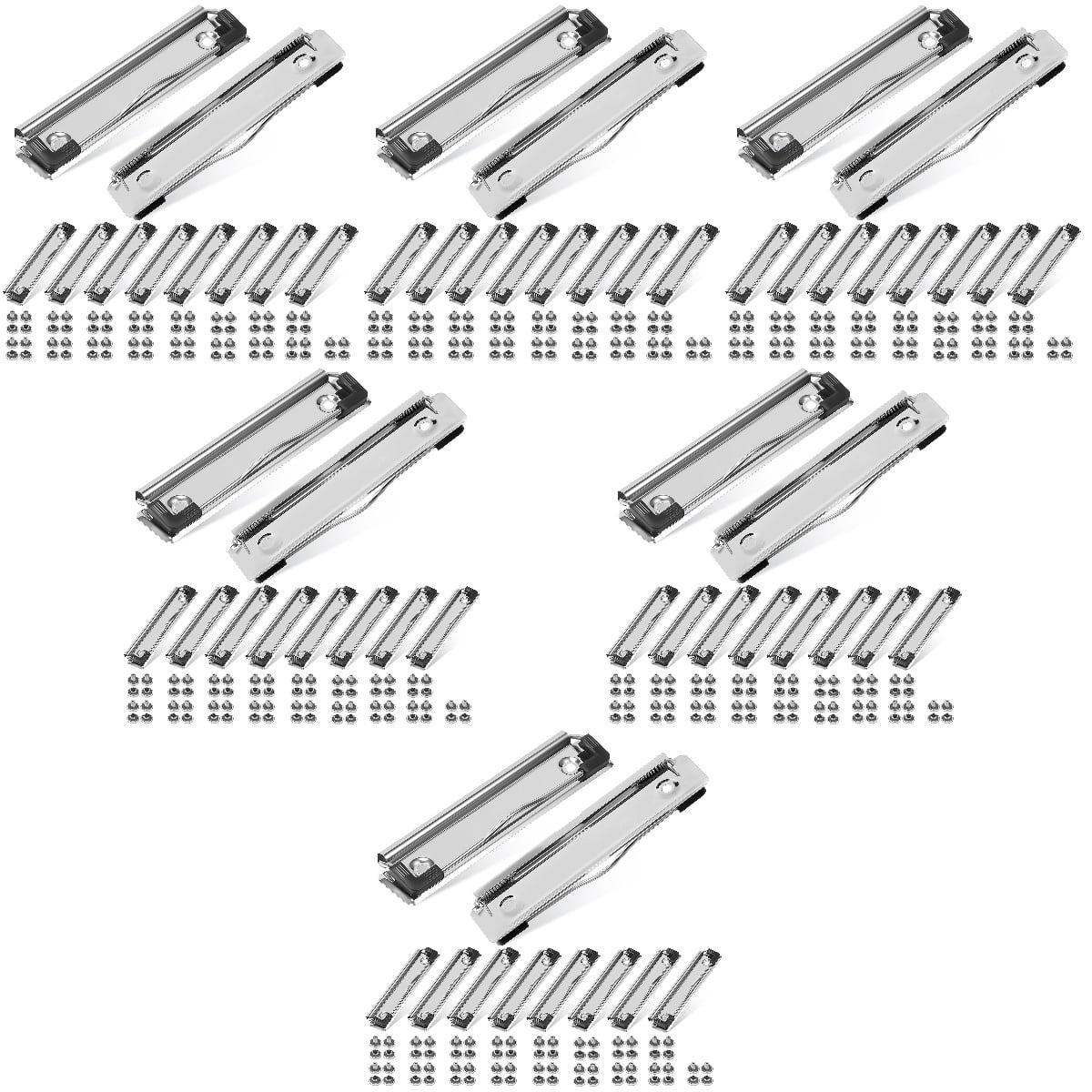 HOMEMAXS 60 Pcs Clipboard Clips Mountable Clips Large Sturdy Clips with ...