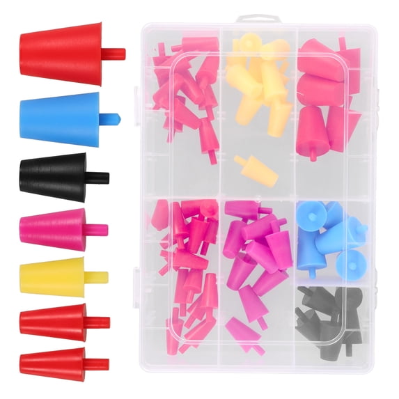 HOMEMAXS 60 Pcs Hole Plugs For Holes Assorted Sizes Silicone Rubber ...