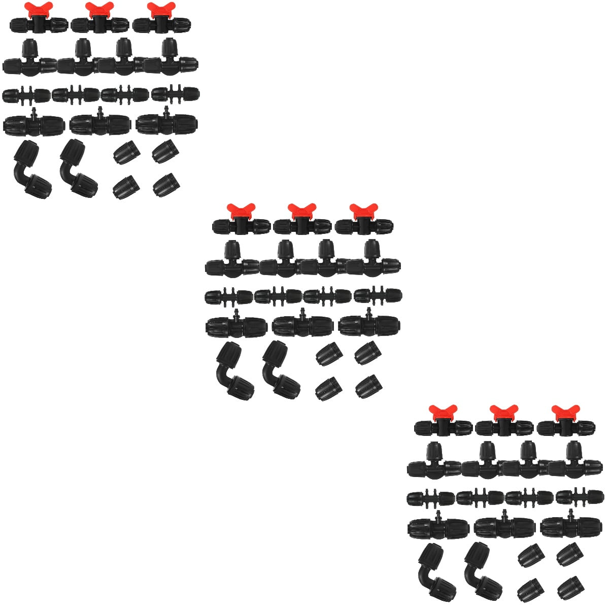 HOMEMAXS 60 Pcs Hose Connectors Drip Irrigation Fittings Garden Hose ...