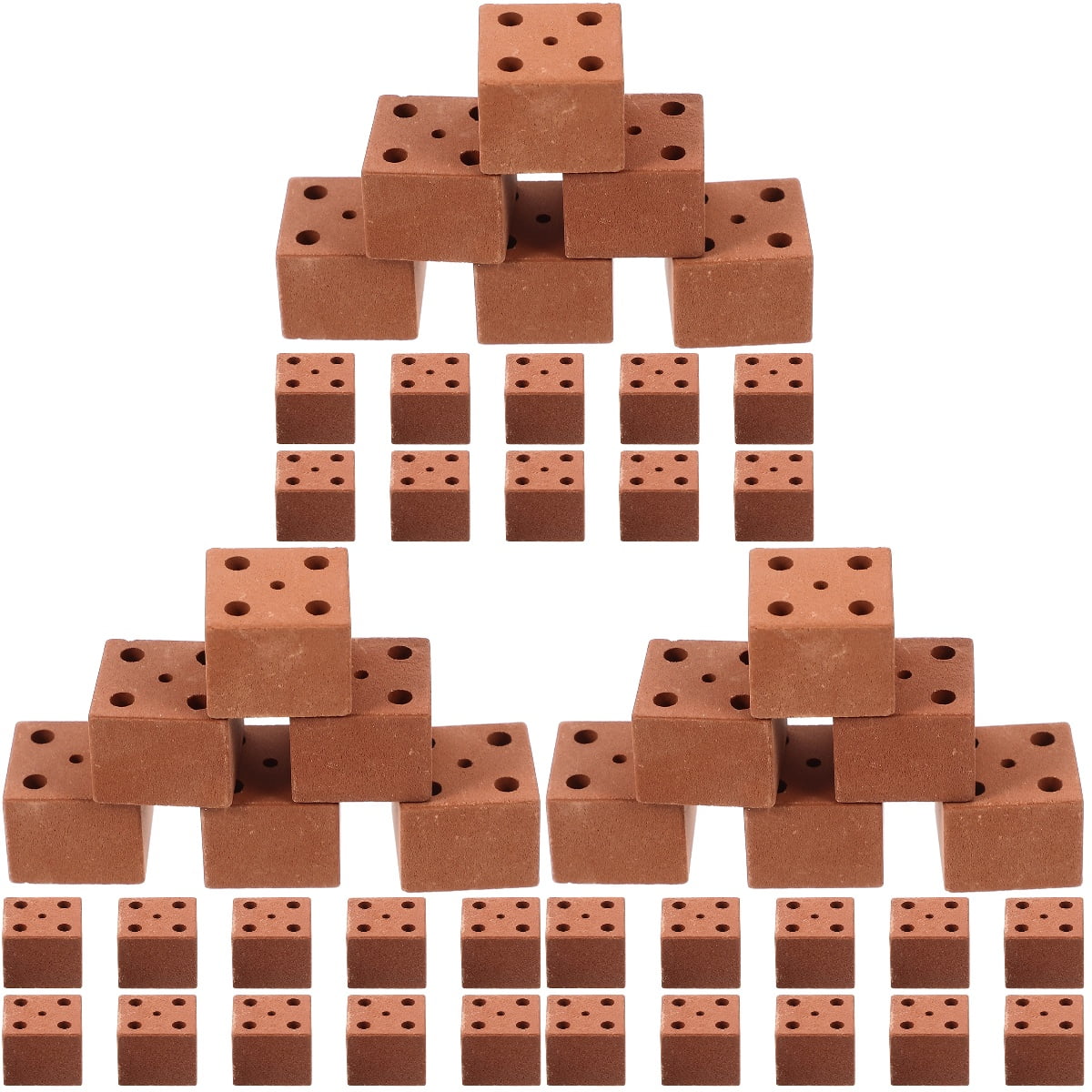 HOMEMAXS 60 Pcs Miniature Bricks Clay Brick Model Miniature Bricks ...