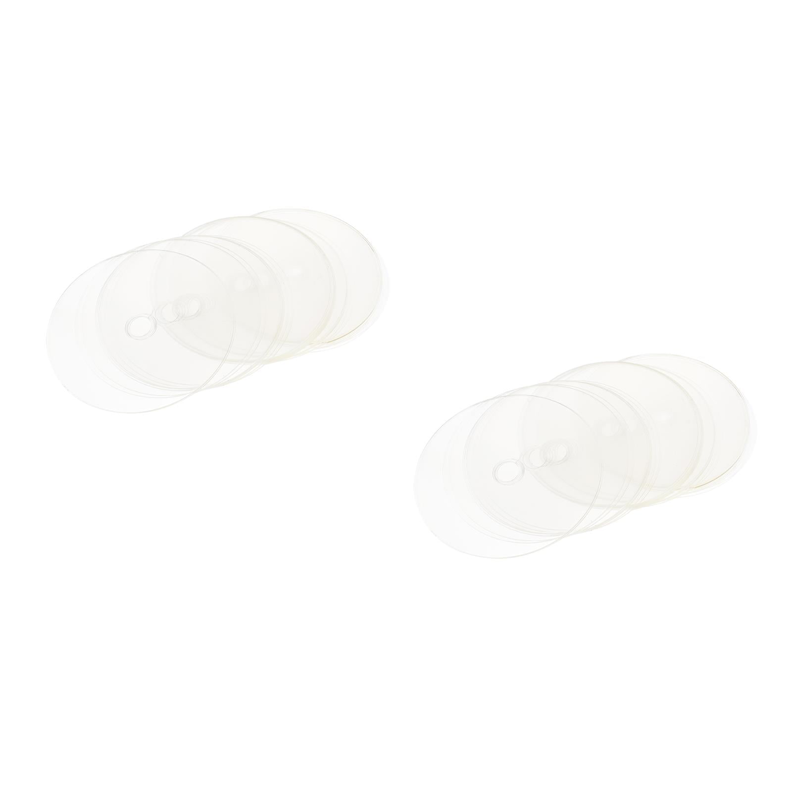 HOMEMAXS 60 Pcs Transparent DIY Painting CDs Round Disc Blank Disks ...