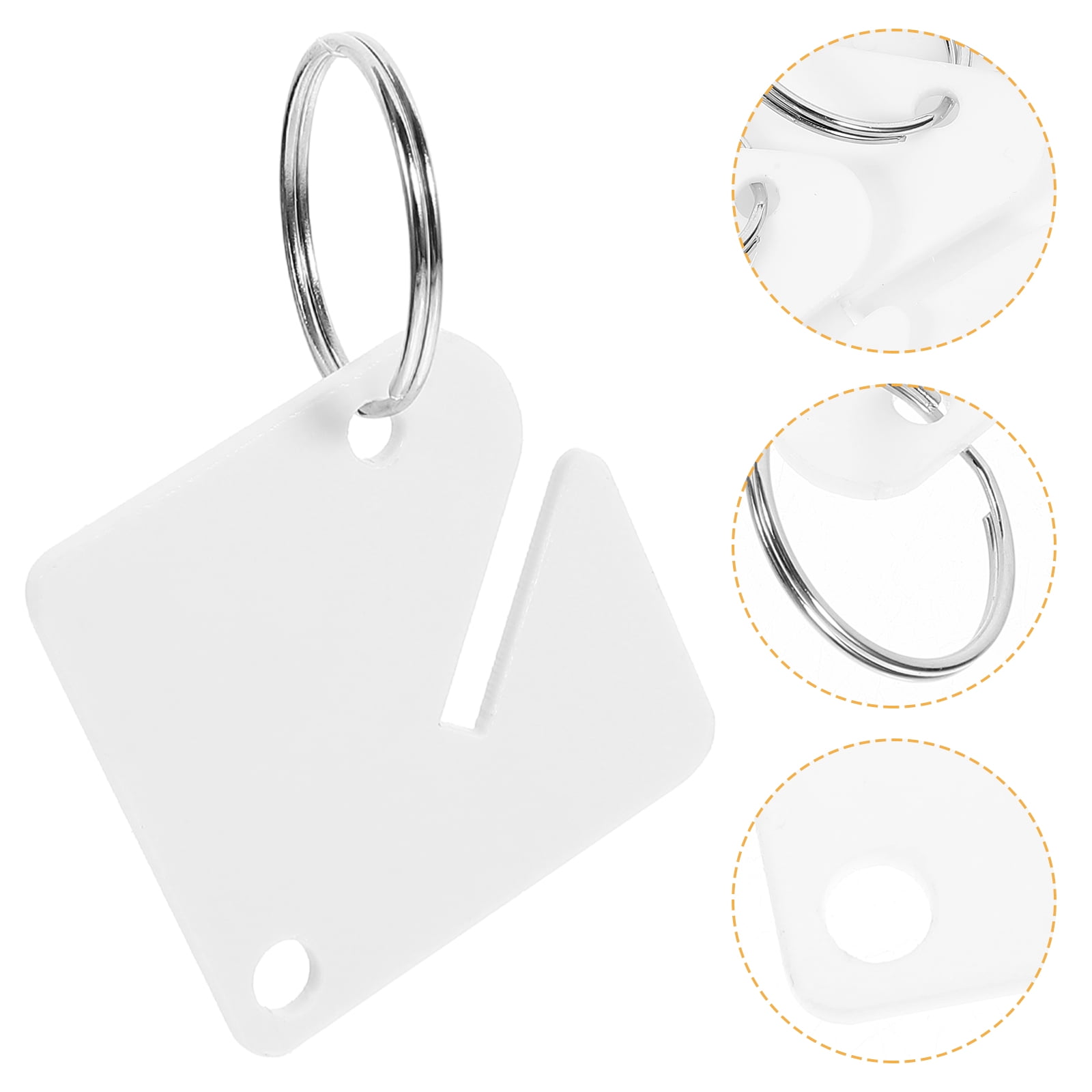 Acrylic Key Tags with Labels for Key Identification Perfect for Rental ...