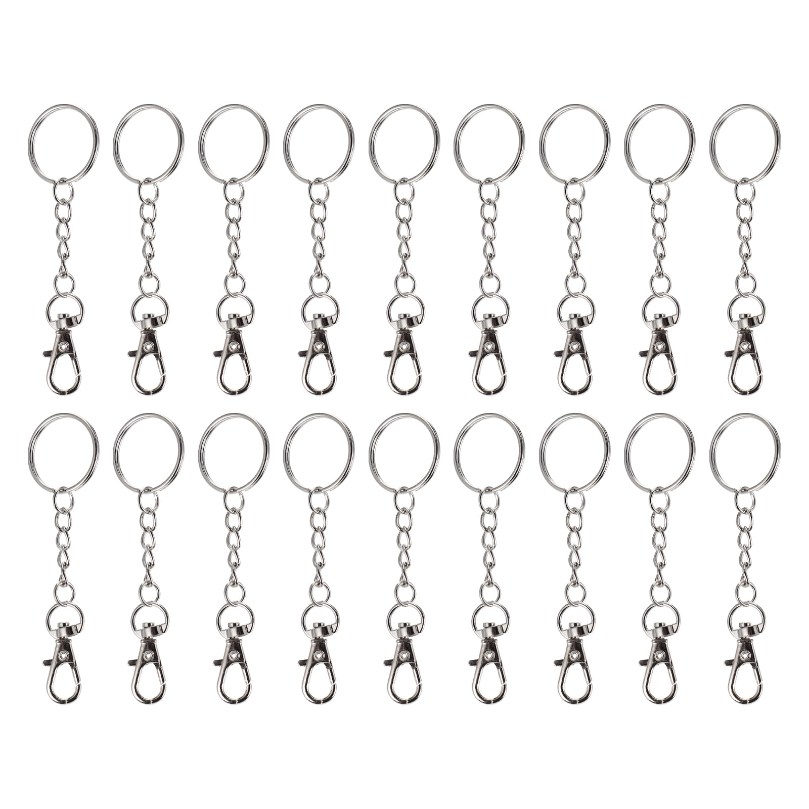 Durable Stainless Steel Key Rings for Decor Silver Color 60 Sets of ...